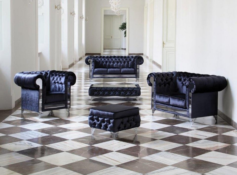 Jvmoebel Chesterfield Sofa Chesterfield 321 Sitzer Garnitur Sofa Couch