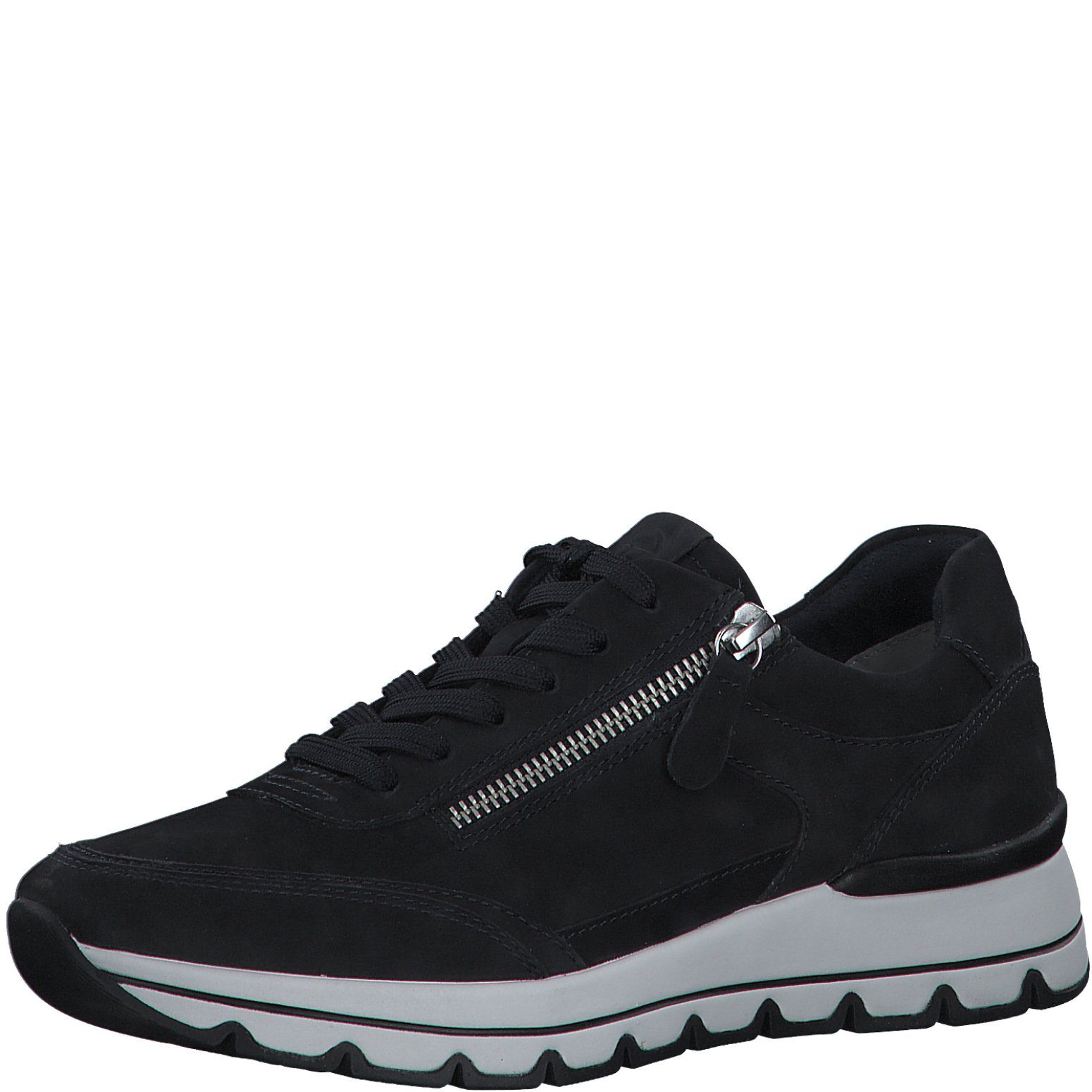 Tamaris Tamaris Damen Leder Sneaker navy blau Sneaker, Reißverschluß + Schnürung