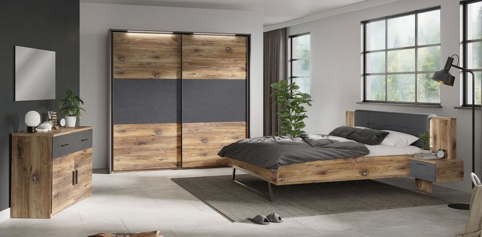 Möbelando Schlafzimmer Set Venusia In Frontflagstaff Eichematera