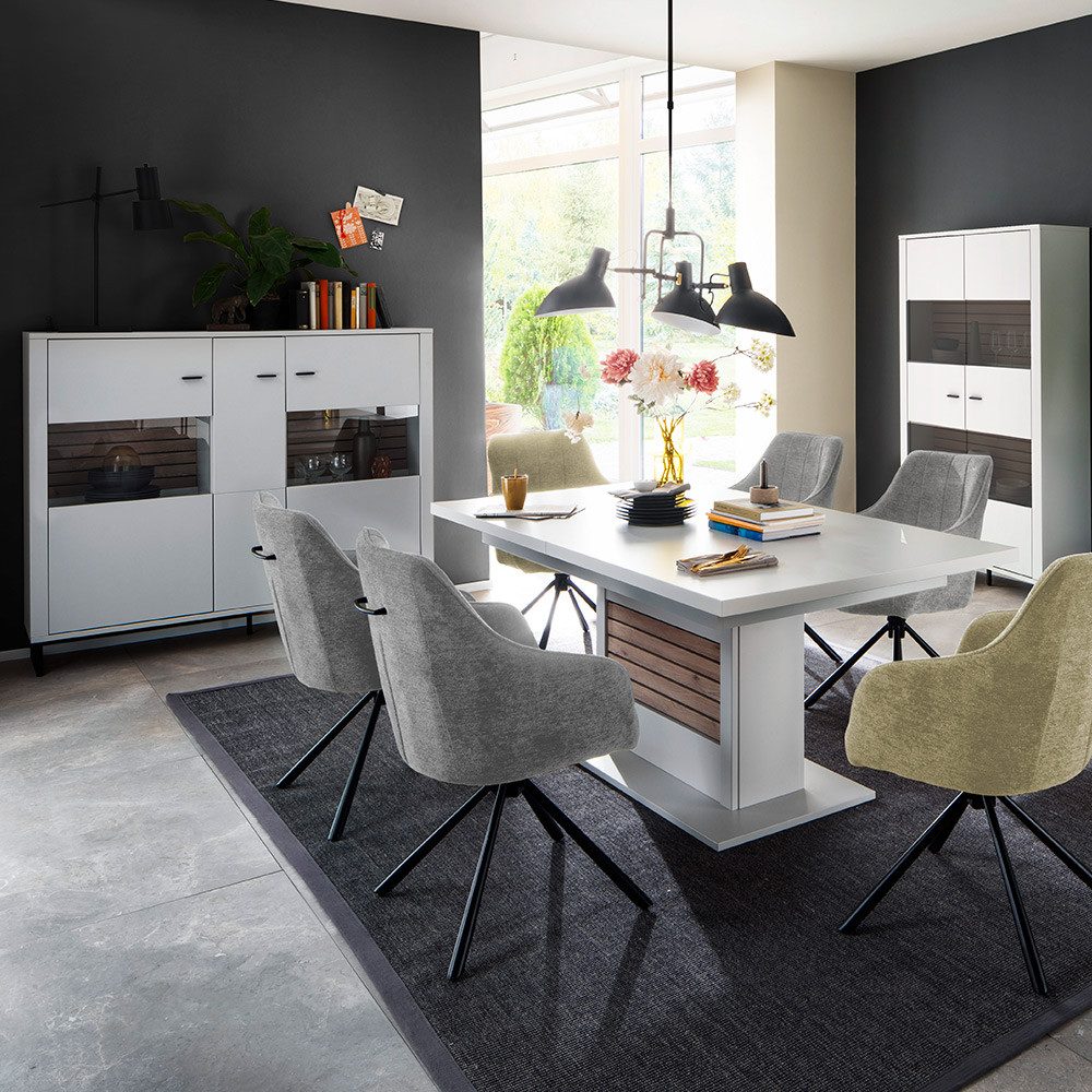 Lomadox Esszimmer Set Laureana 05 Spar Set 3 St Highboard Vitrine