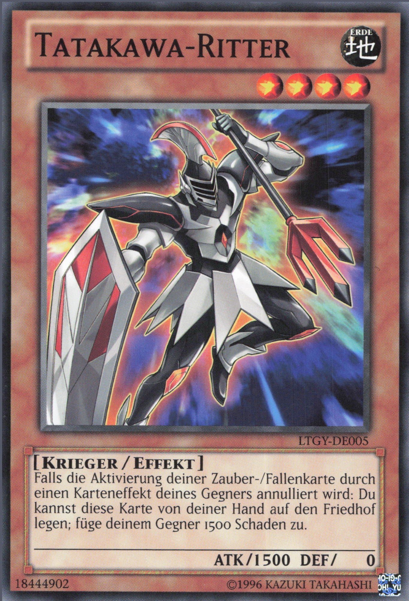 Recollectibles Sammelkarte Yugioh Karte Tatakawa Ritter Deutsch Yu Gi