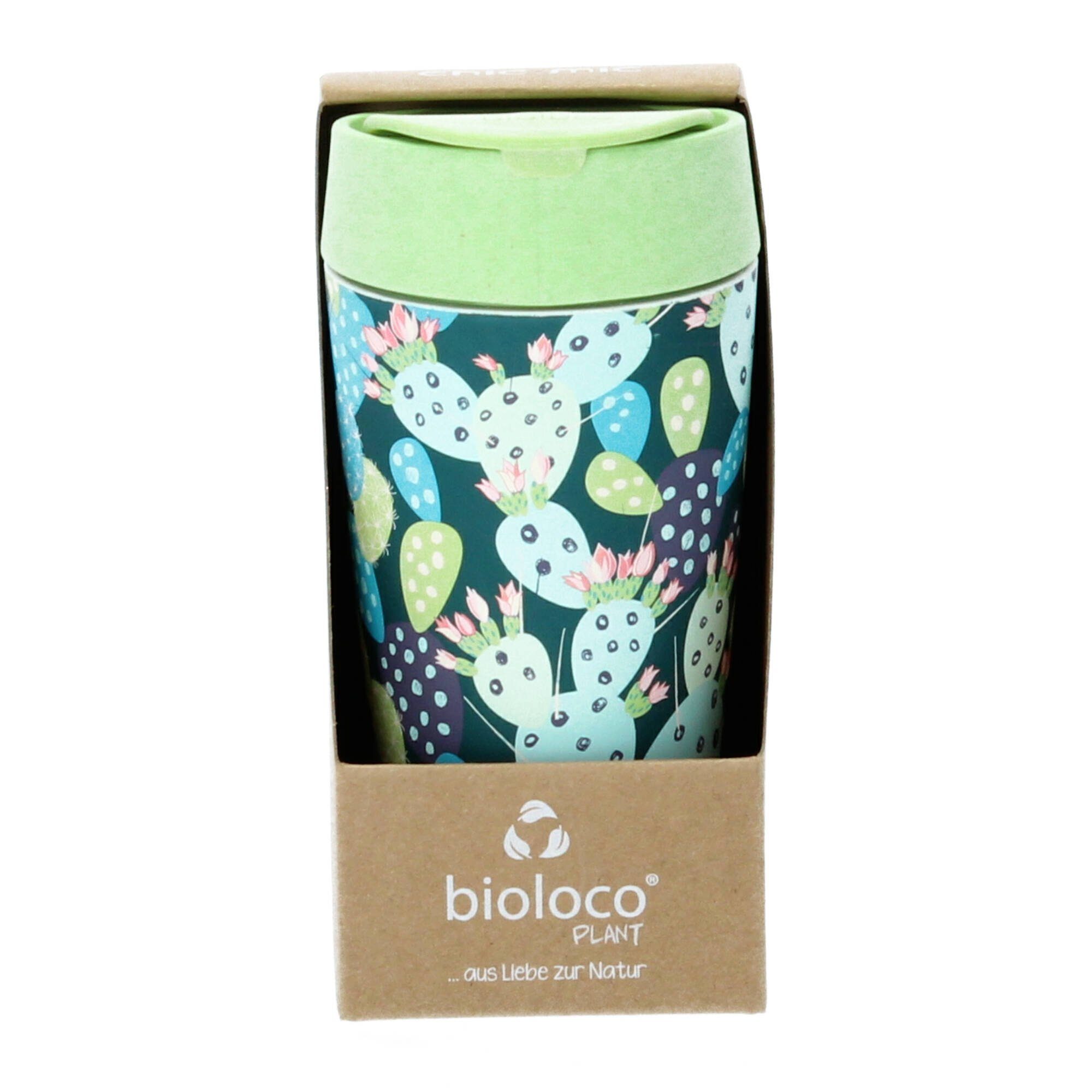 chic mic GmbH Becher Bioloco plant deluxe cup 420 ml cactus Kaktus grün ...
