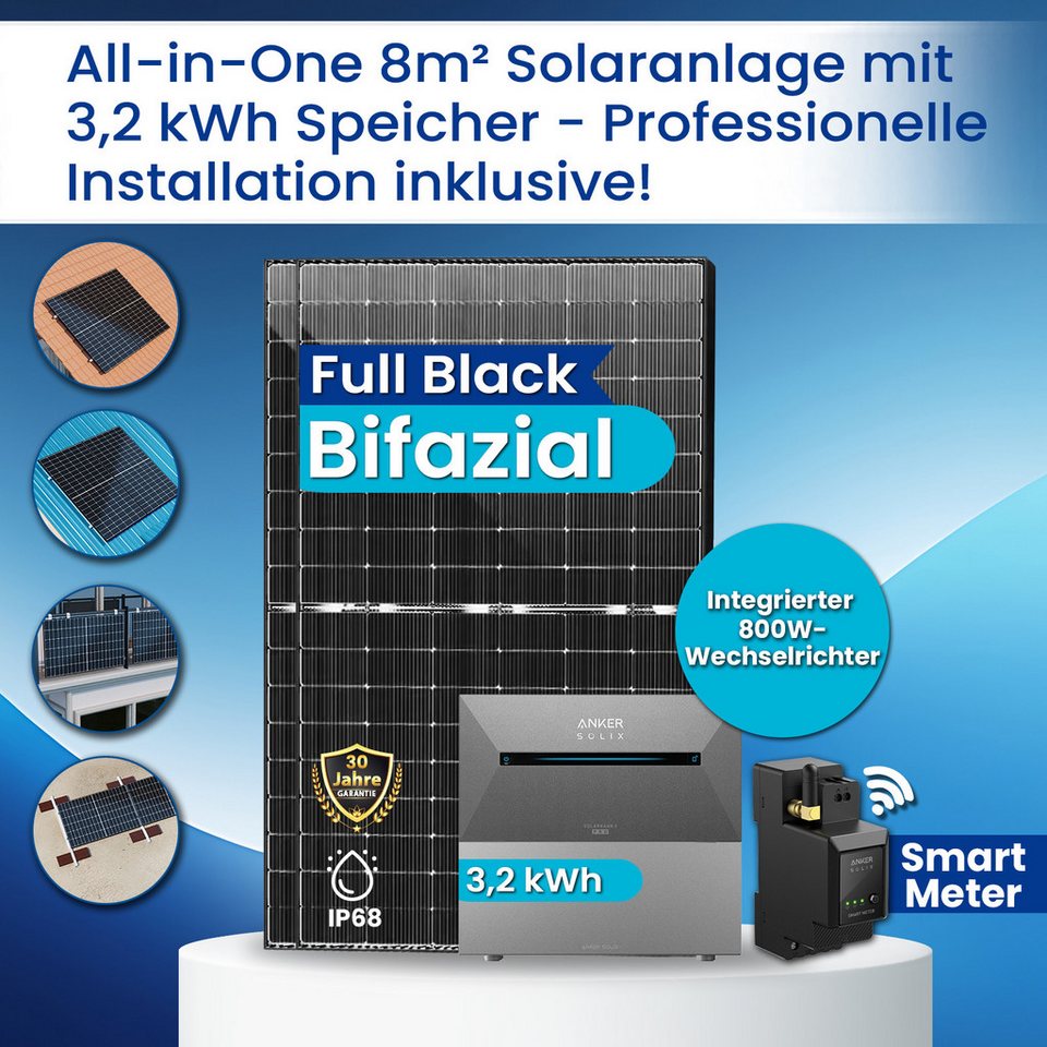 Solar Hook Etm Solaranlage 2000w Balkonkraftwerk All In One Mit