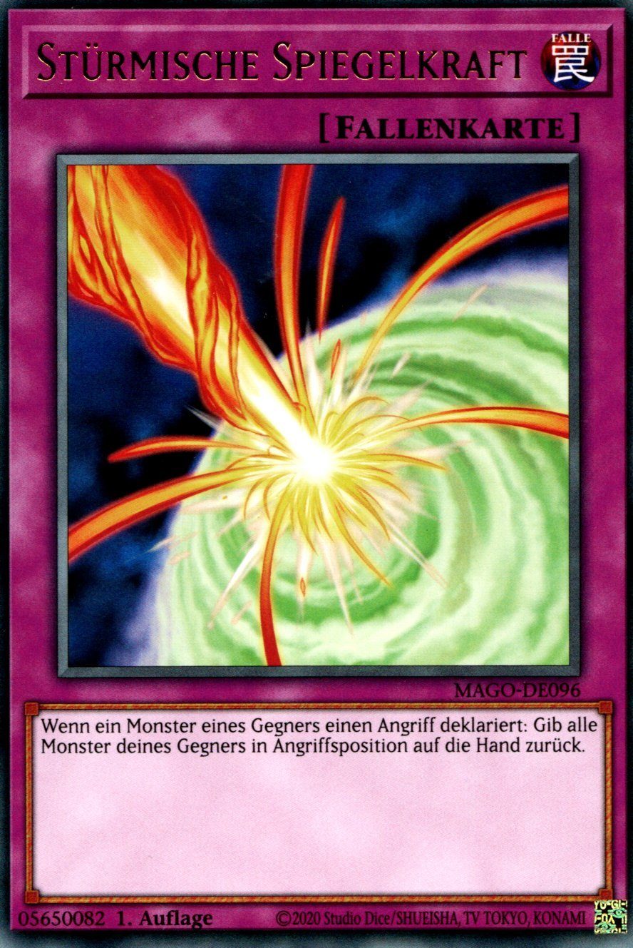 Recollectibles Sammelkarte Yugioh Karte Stürmische Spiegelkraft Deutsch