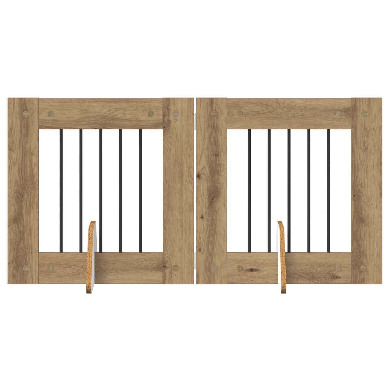 vidaXL Hundezwinger 60 x 80 cm Hunde Absperrgitter Freistehend Faltbar ...