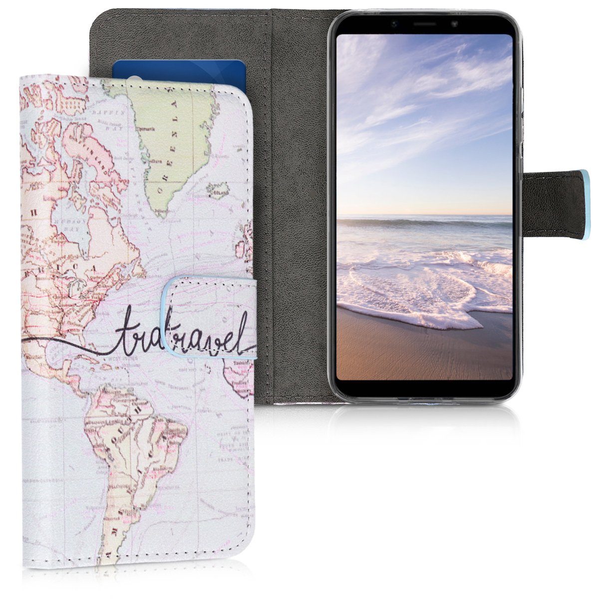 Kwmobile Handyhülle Wallet Case Kompatibel Mit Xiaomi Redmi 6 Pro Mi