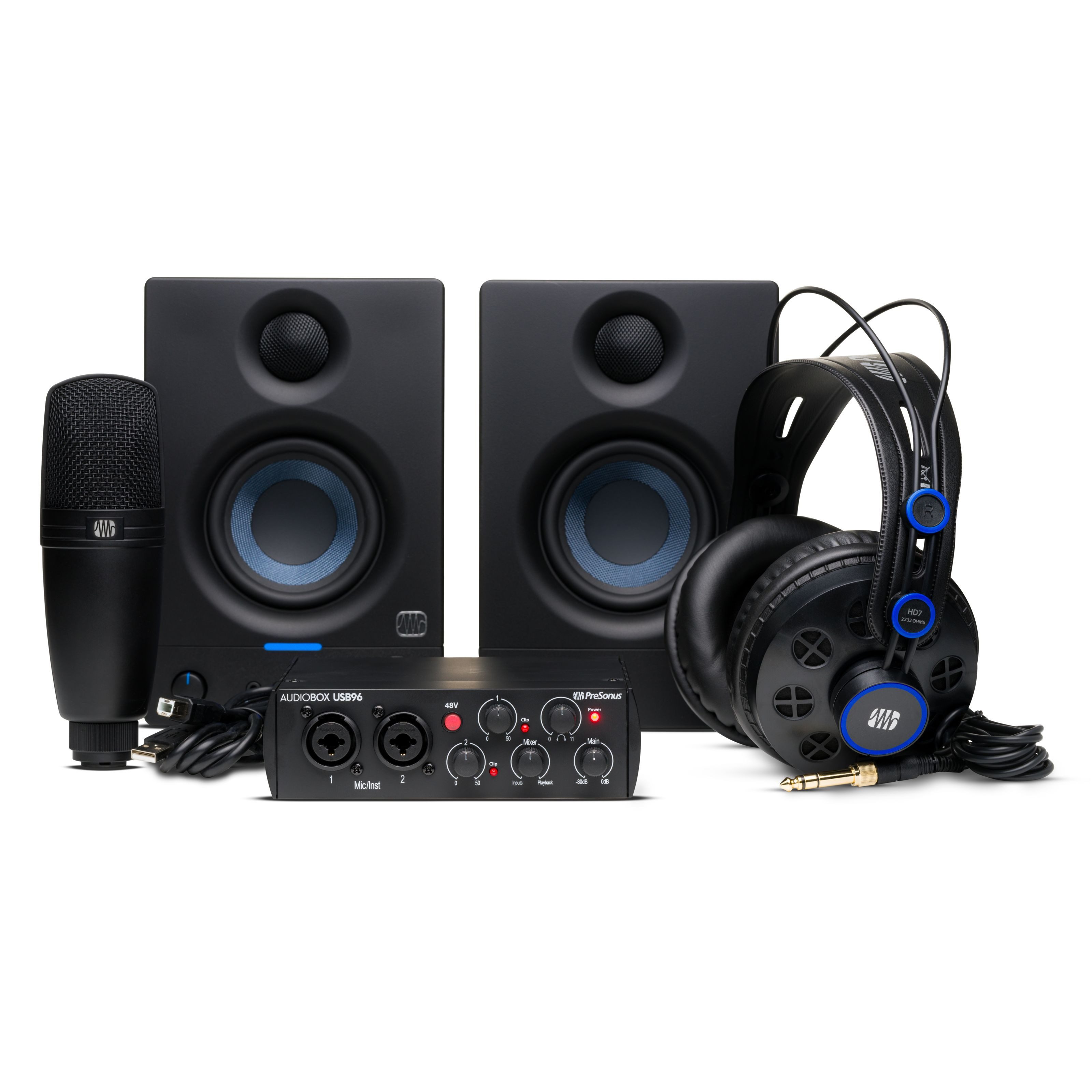 Presonus Digitales Aufnahmegerät (AudioBox 96k Complete Bundle - USB ...