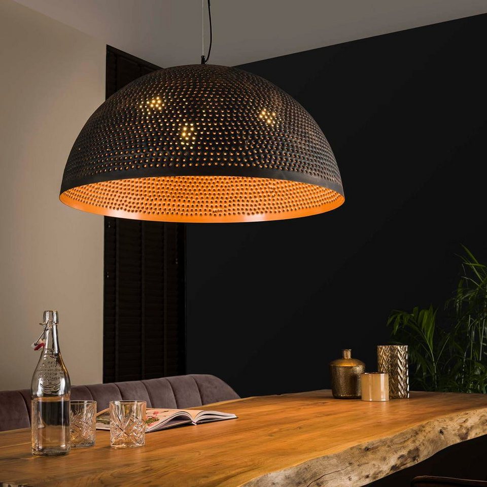 Famlights Hängeleuchte Pendelleuchte Jette In Schwarz Und Braun E27 3