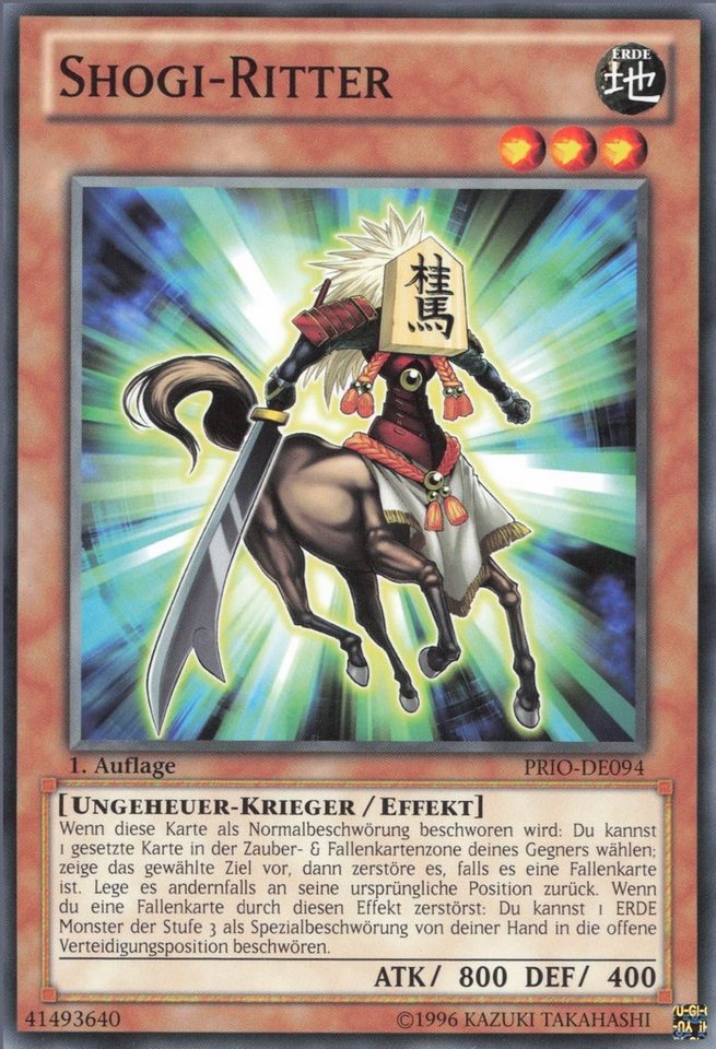 Recollectibles Sammelkarte Yugioh Karte Shogi Ritter Deutsch Yu Gi Oh