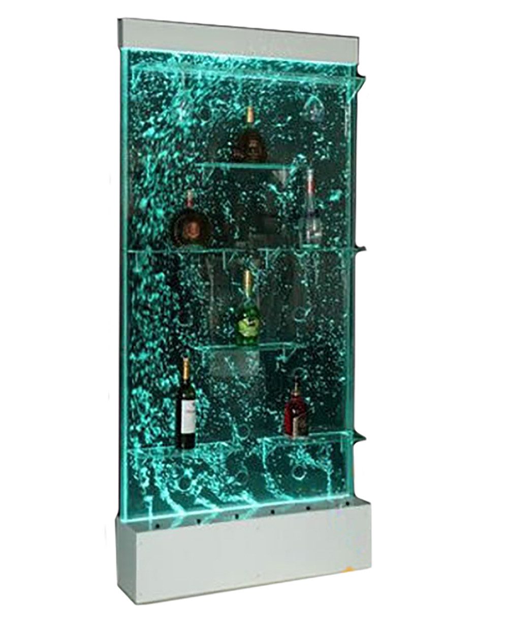 Jvmoebel Wandpaneel Regale Designer Beleuchtet Led Wasser Wand Säule