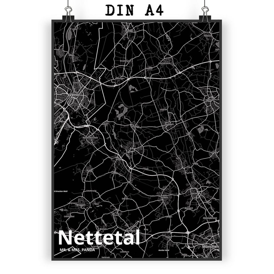 Mr And Mrs Panda Poster Din A4 Nettetal Geschenk Ort Handgemaltes