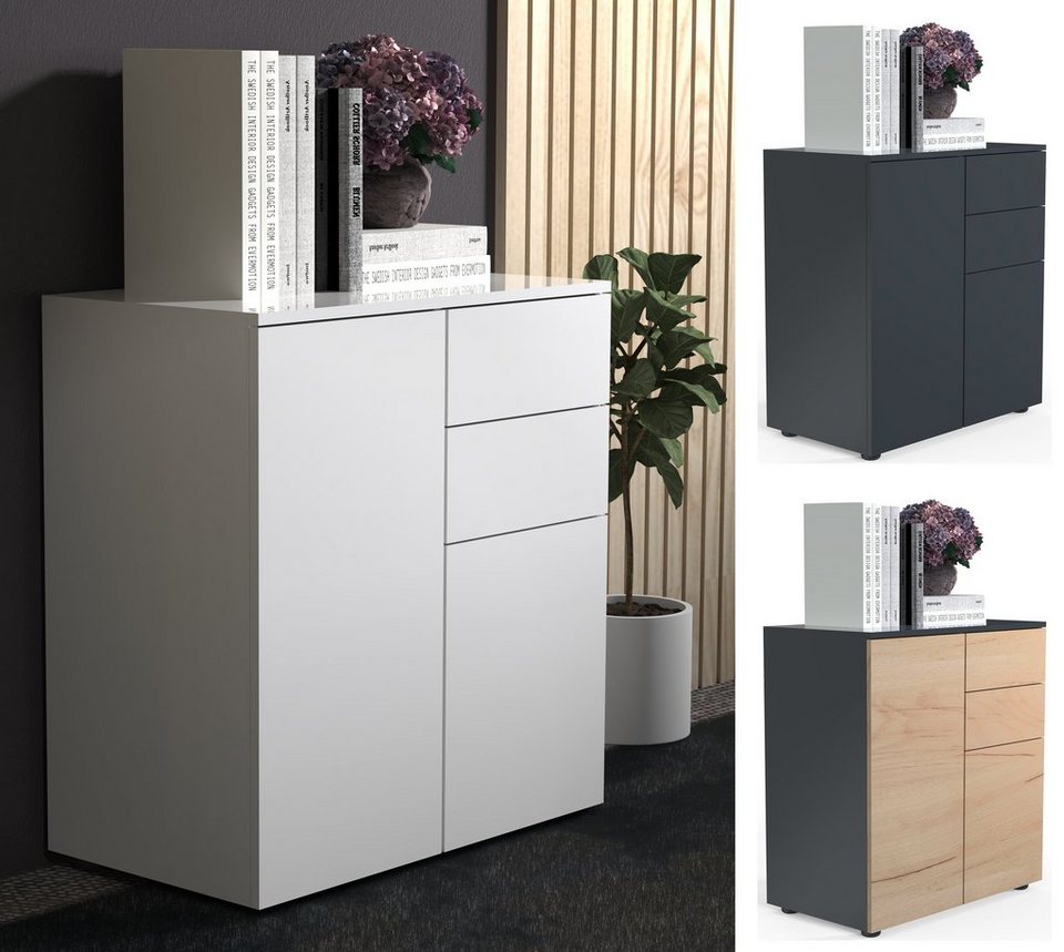 Vcm Kommode Holz Kommode Sideboard Anrichte Dalosa 4 Schublade