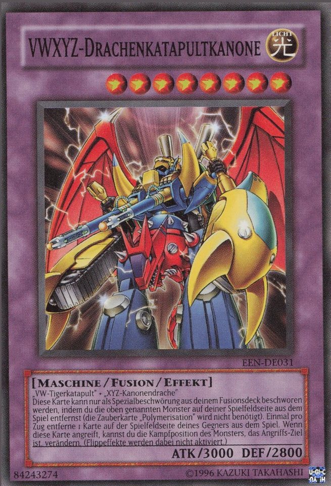 Recollectibles Sammelkarte Yugioh Karte Vwxyz Drachenkatapultkanone V
