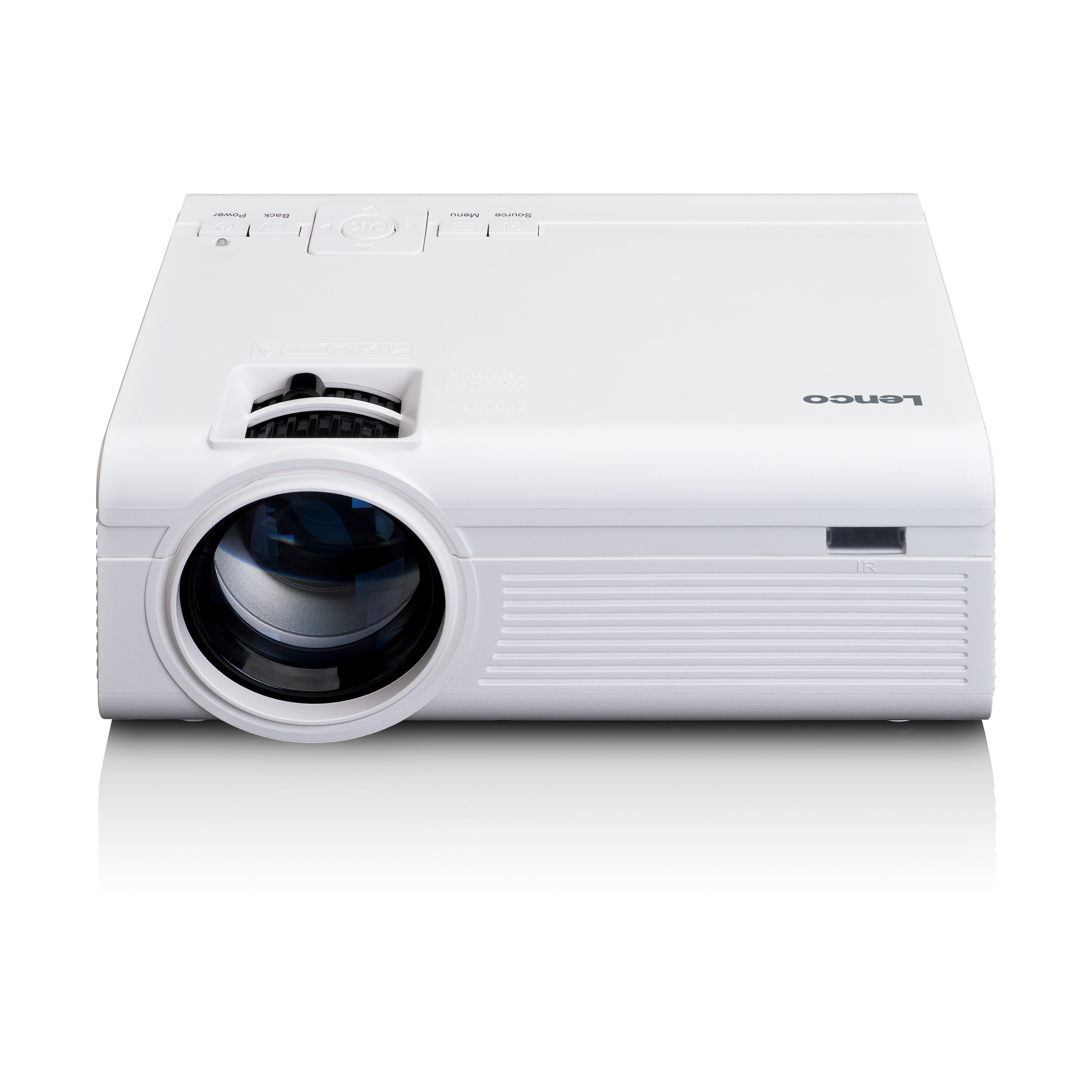 Lenco LPJ-280WH LED-Beamer (3000:1), LED-Projektor, LED Projector