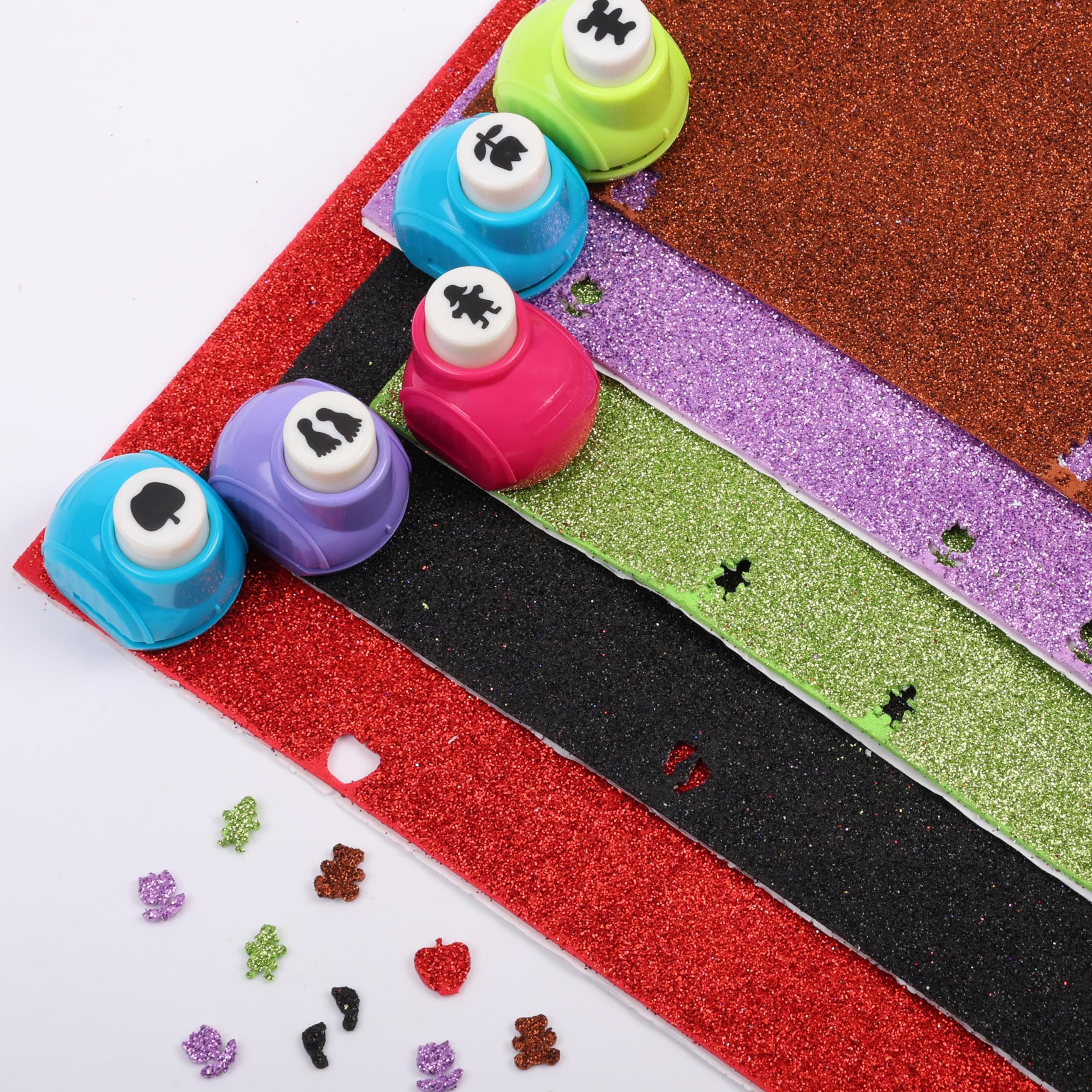 Kurtzy Papierscheren Mini Papierstanzer Set (24 Stück) - Bunte ...