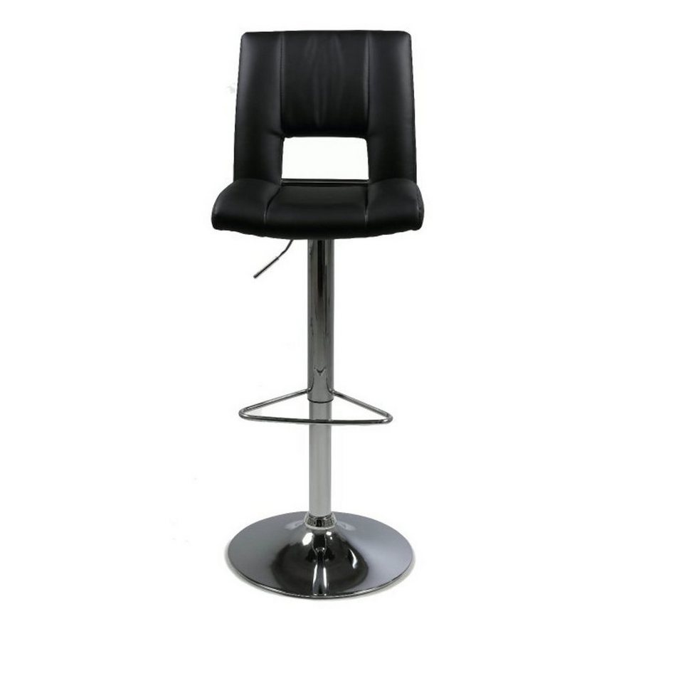 Ebuy24 Barhocker 2er Set Syra Barhocker In Schwarzen Kunstleder Mi