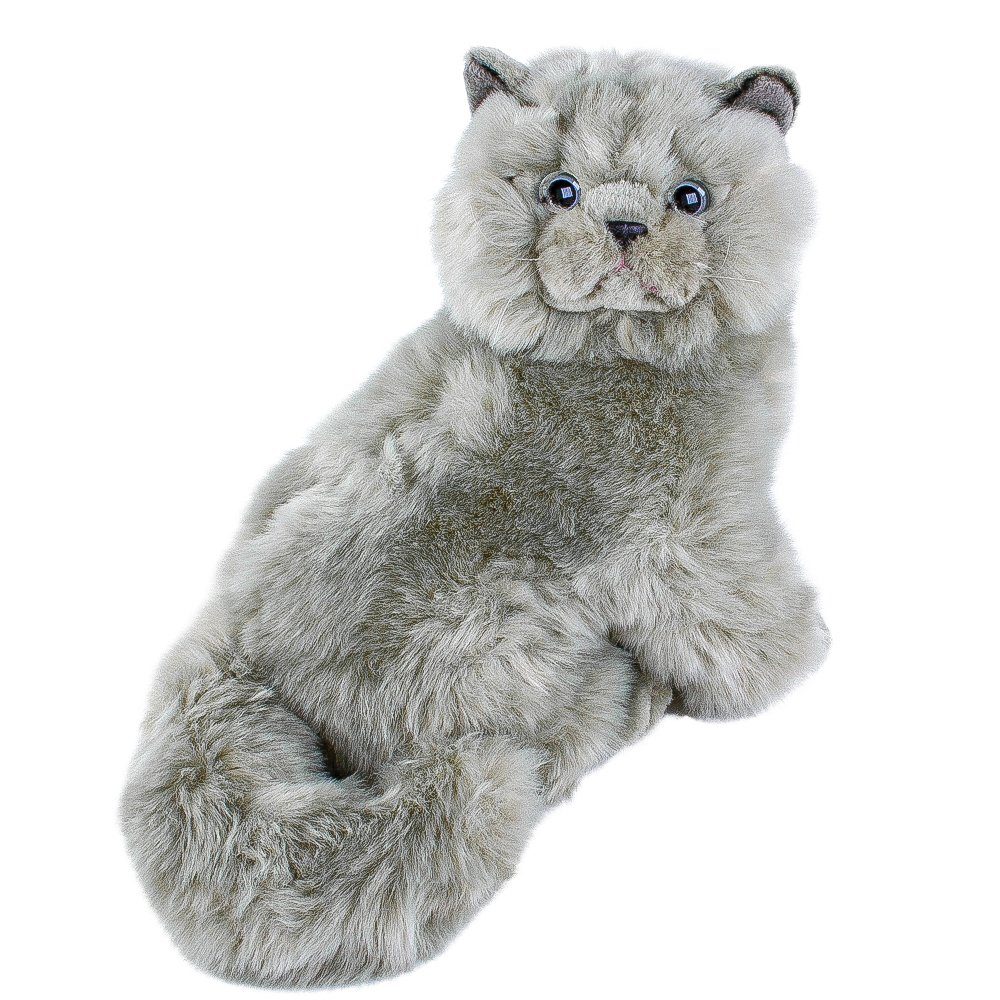 Teddys Rothenburg Kuscheltier Katze Grau Langhaarige Perserkatze