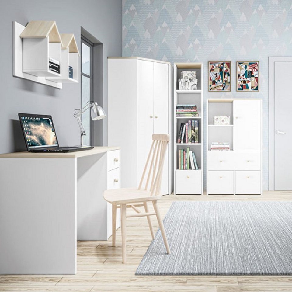 Feldmann Wohnen Jugendzimmer Set Elmo Set 1 Eckschrank 1 Regal 1