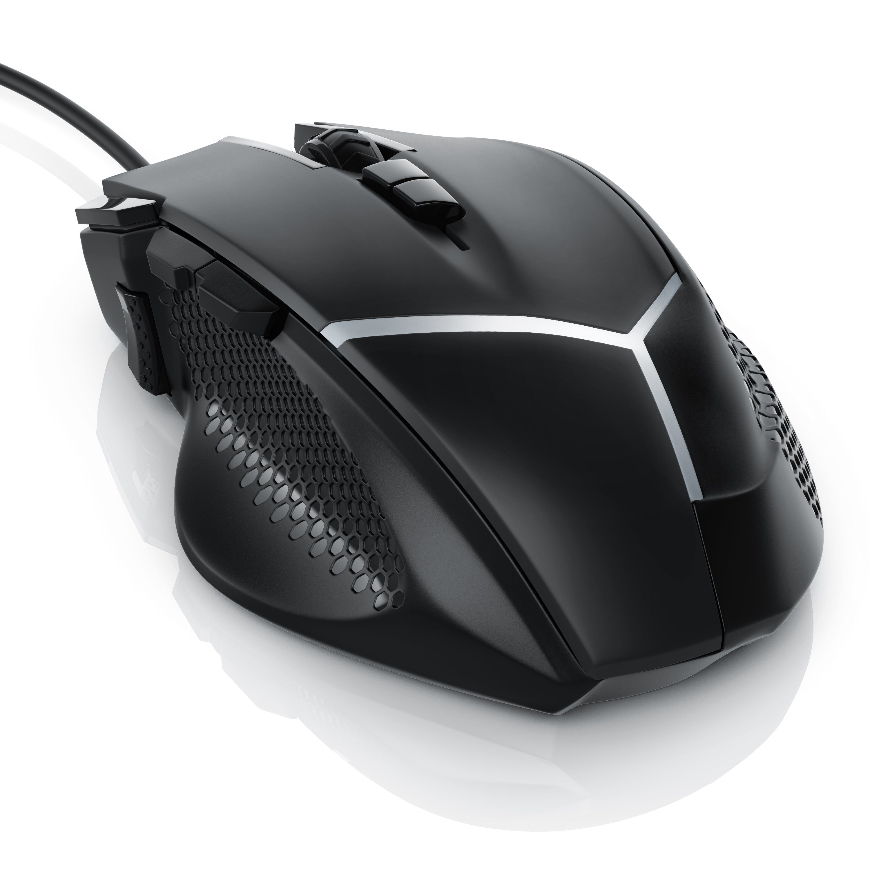 CSL Gaming-Maus (kabelgebunden, 500 dpi, ergonomisch, 3200 dpi ...