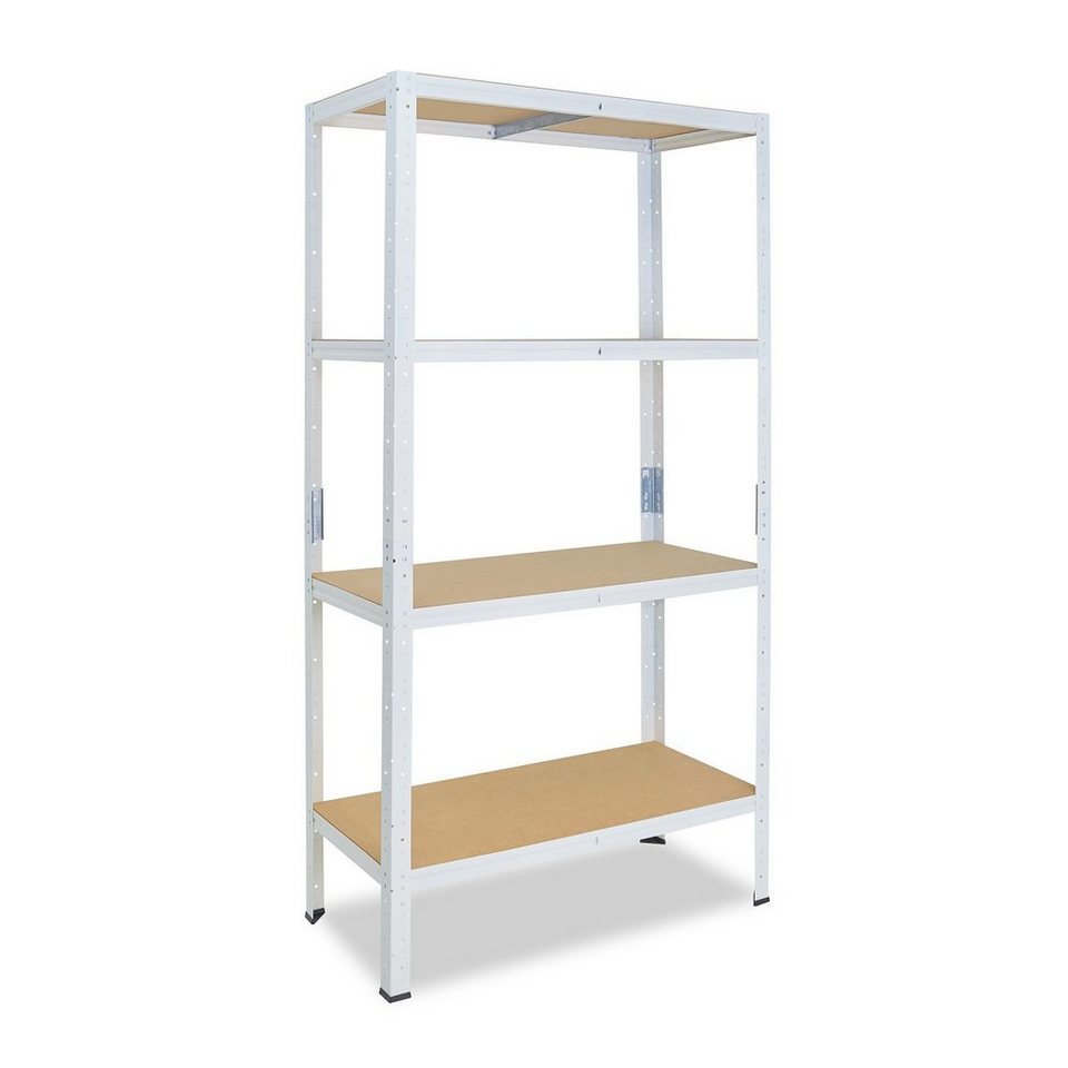 shelfplaza Schwerlastregal HOME, 180x90x60cm weiß, 4 Böden, Kellerregal ... shelfplaza Schwerlastregal HOME, 180x90x60cm weiß, 4 Böden, Kellerregal ...