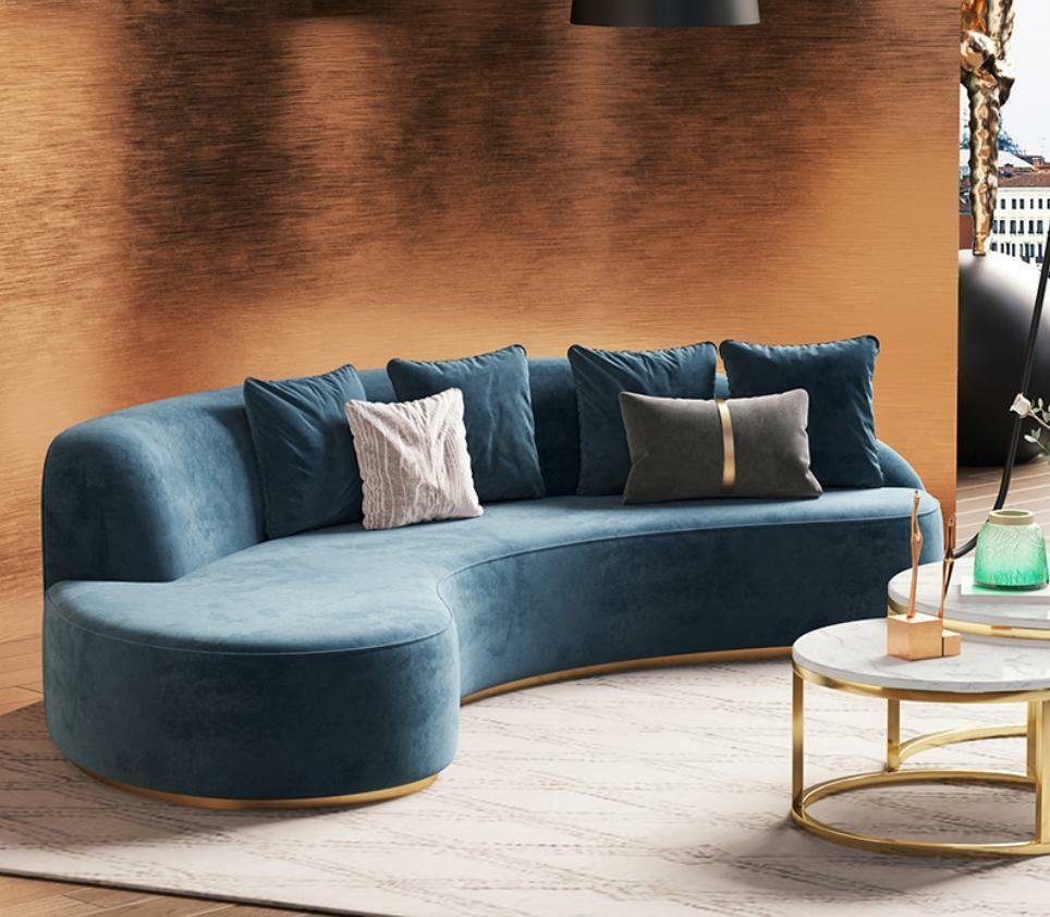JVmoebel Sofa, Samt Sofa 4 Sitzer Polster Textil Modern Relax Sitz ...