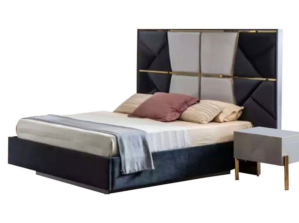 Jvmoebel Schlafzimmer Set Bett 2x Nachttische 3 Tlg Schlafzimmer Set