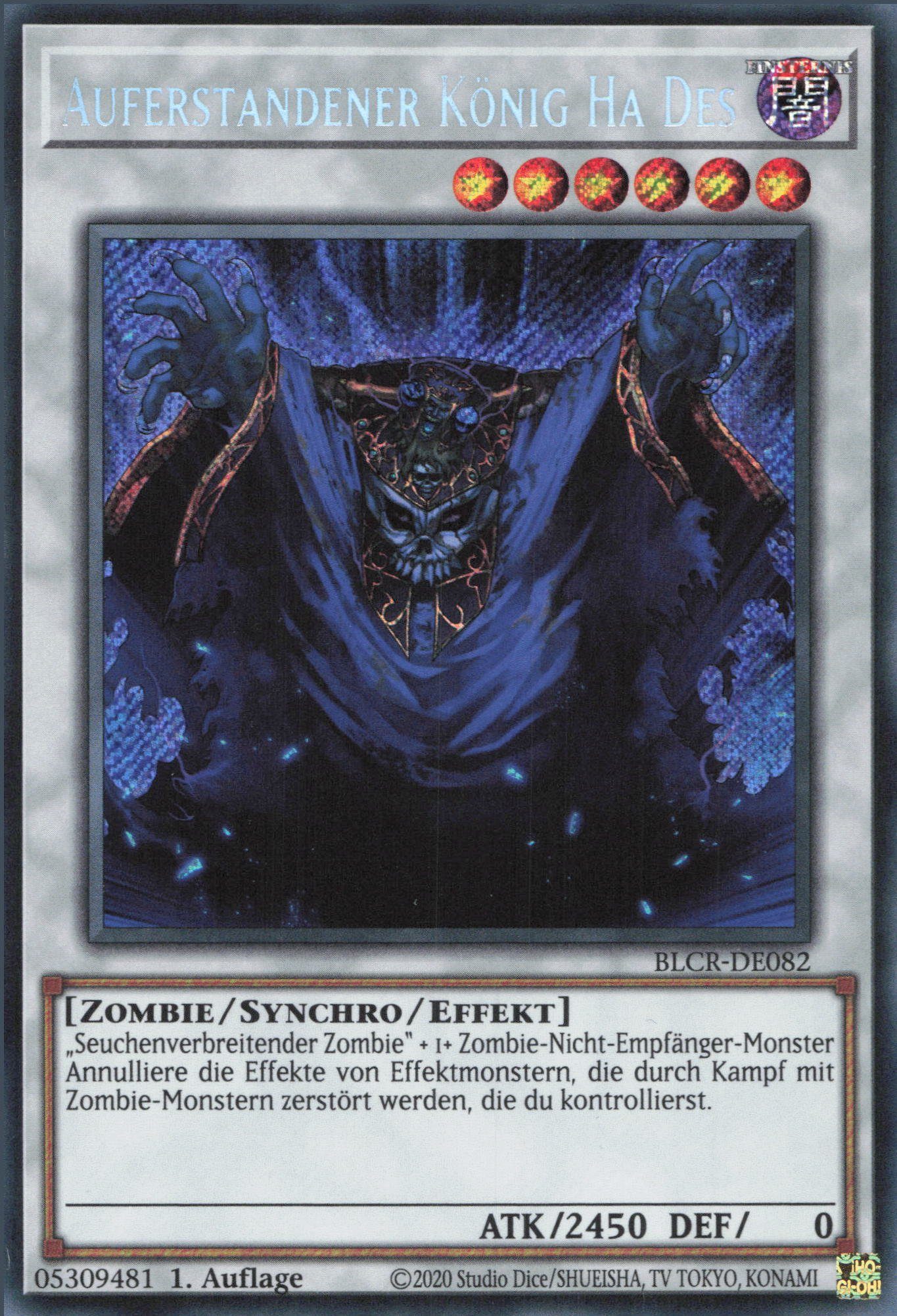 Recollectibles Sammelkarte Yugioh Karte Auferstandener König Ha Des