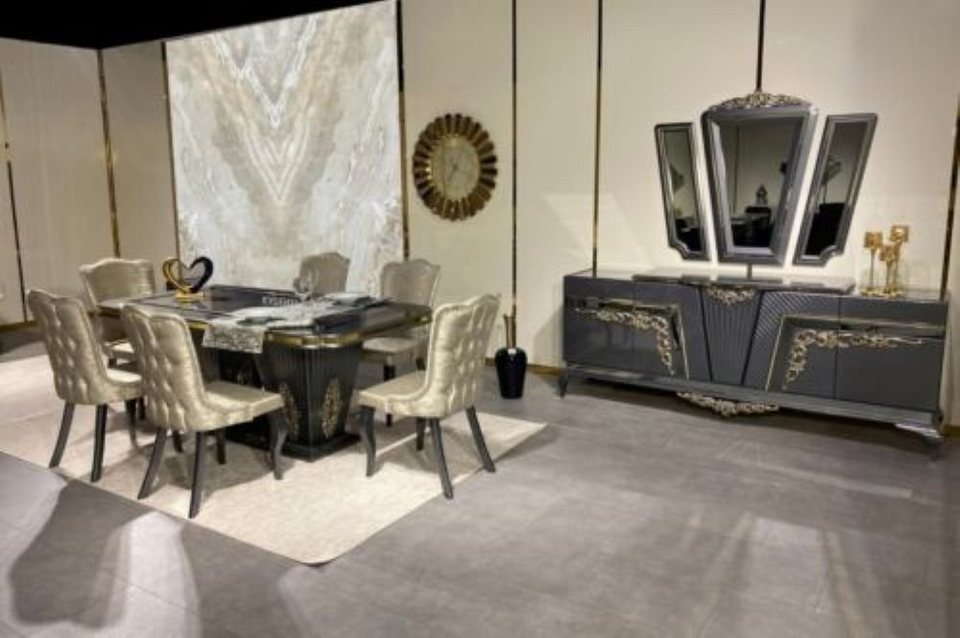 Jvmoebel Esszimmer Set Esszimmer Set 9 Tlg Esstisch 6x Stühle