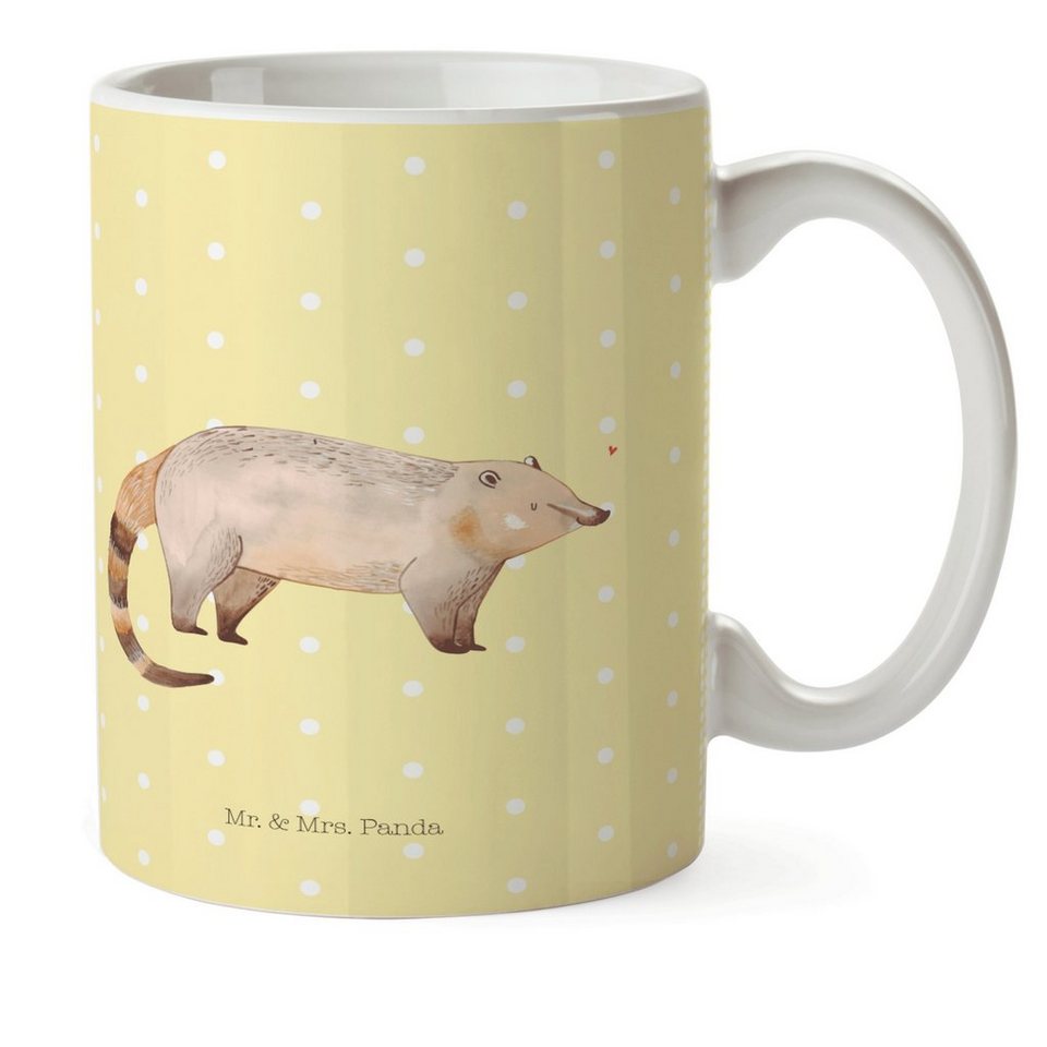 Mr And Mrs Panda Kinderbecher Nasenbaer Gelb Pastell Geschenk