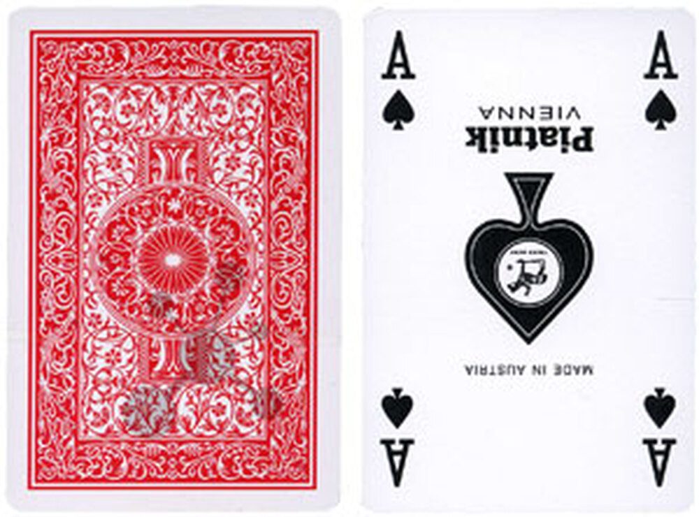 Piatnik Spiel, Vollplastik Spielkarten 2x55 Stück