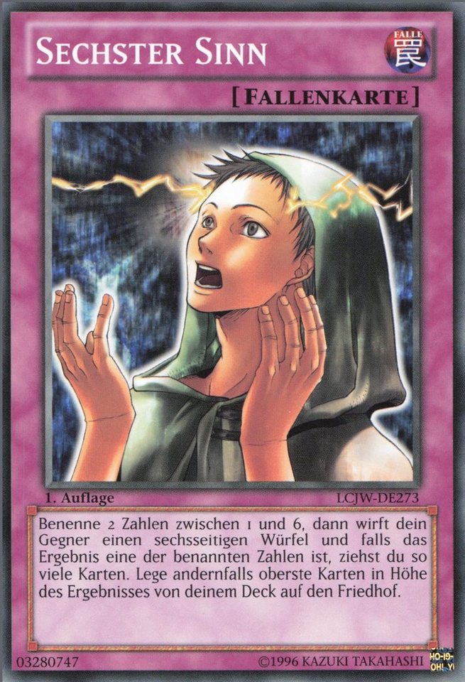 Recollectibles Sammelkarte Yugioh Karte Sechster Sinn Deutsch Yu Gi Oh