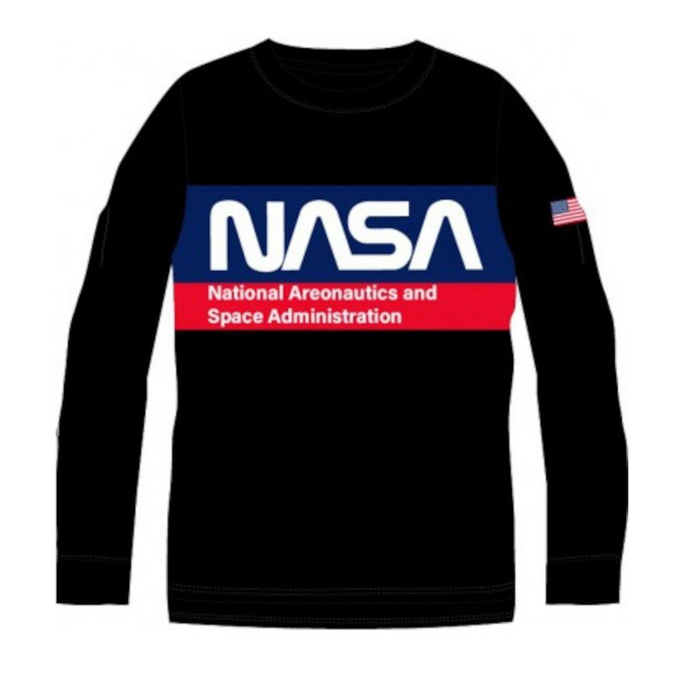 NASA T-Shirt NASA-inspiriertes Langarm-Shirt für Jungen, Bequem und ... NASA T-Shirt NASA-inspiriertes Langarm-Shirt für Jungen, Bequem und ...