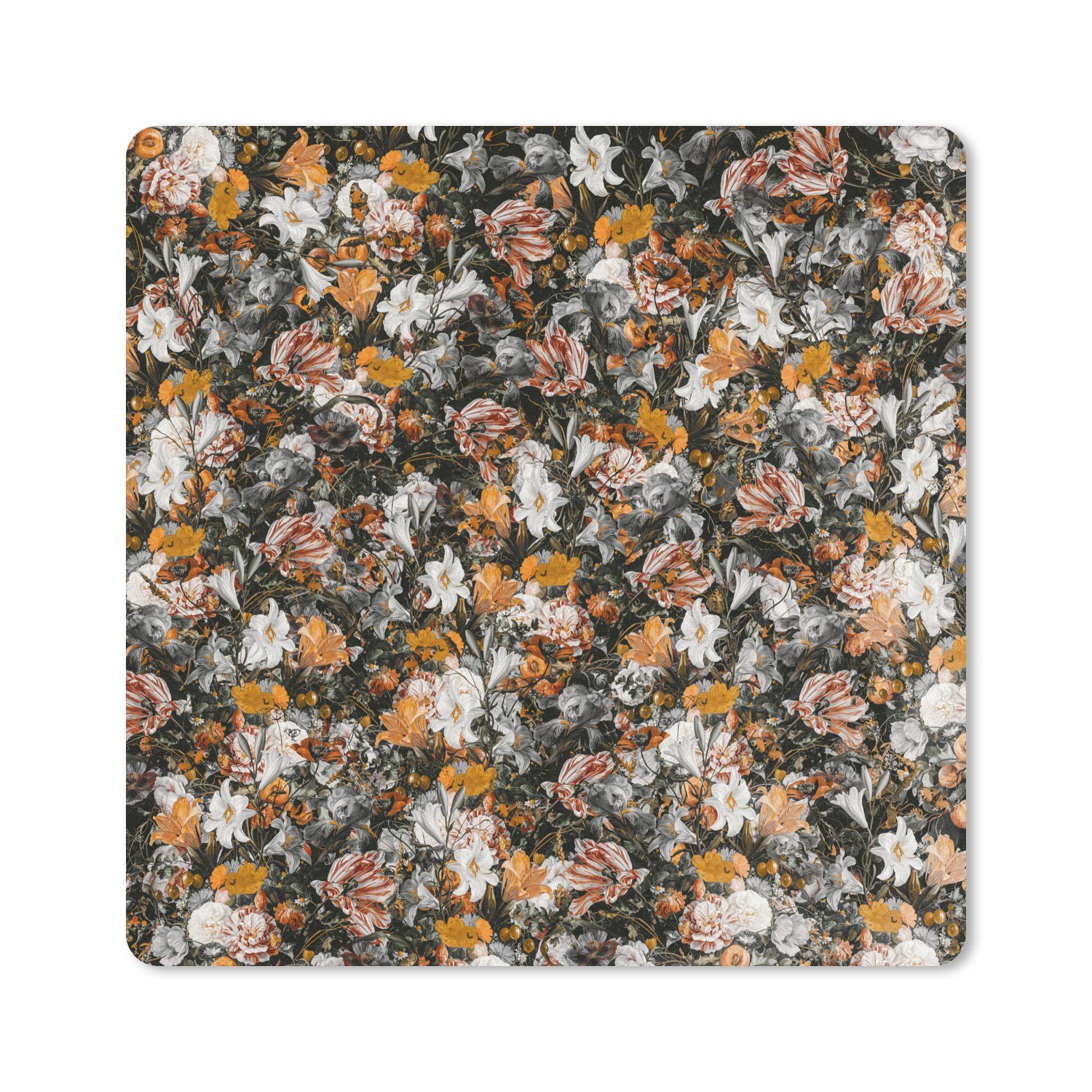 Muchowow Mauspad Blumen Collage Kunst 1 St Gaming Mousepad