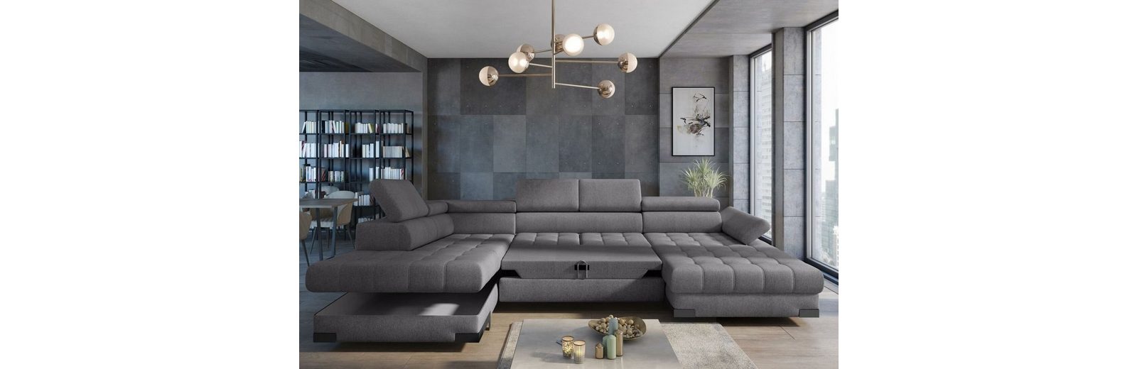 JVmoebel Ecksofa, Couch Ecksofa U Form Wohnlandschaft online kaufen | OTTO