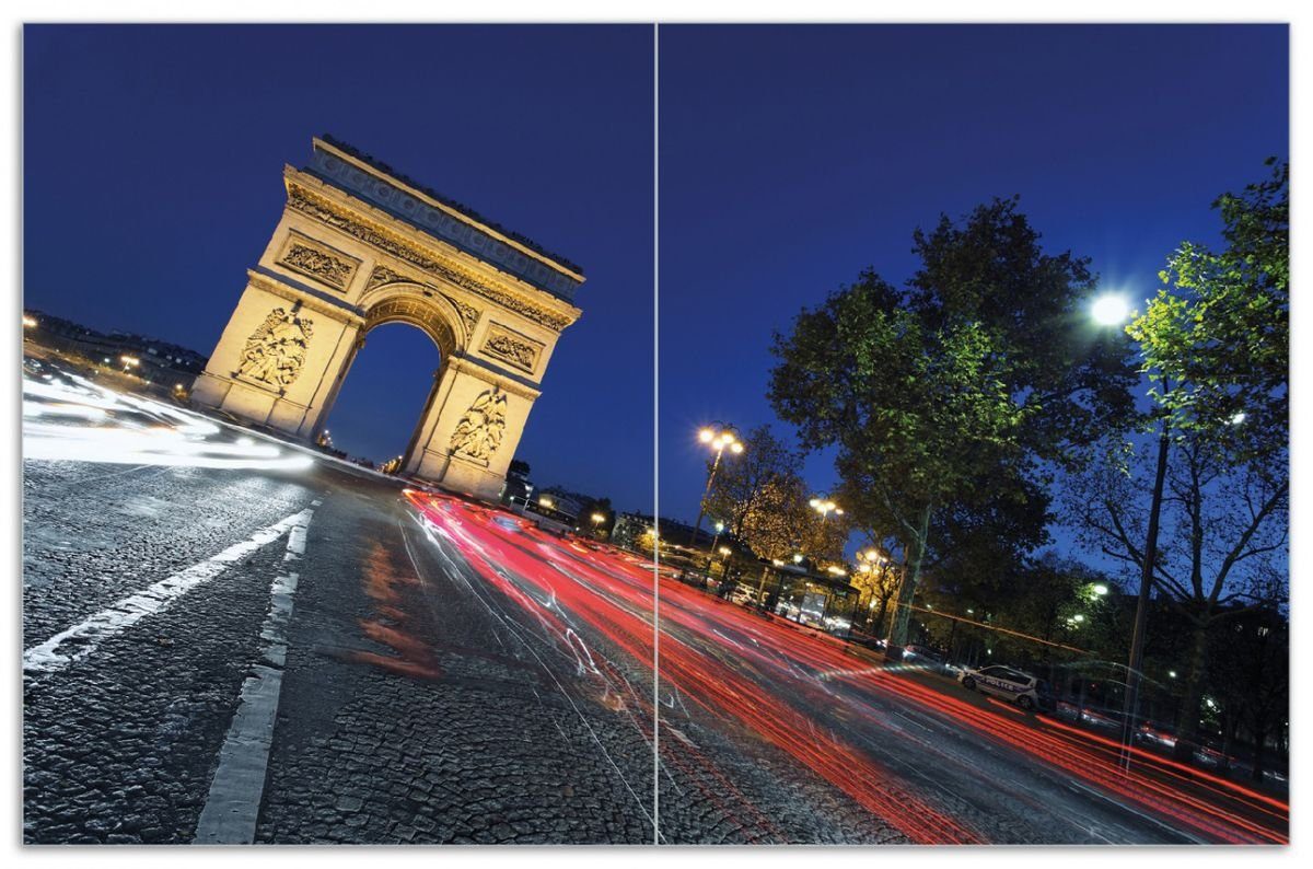 Wallario Herd Abdeckplatte Paris In Frankreich Arc De Triomphe Bei