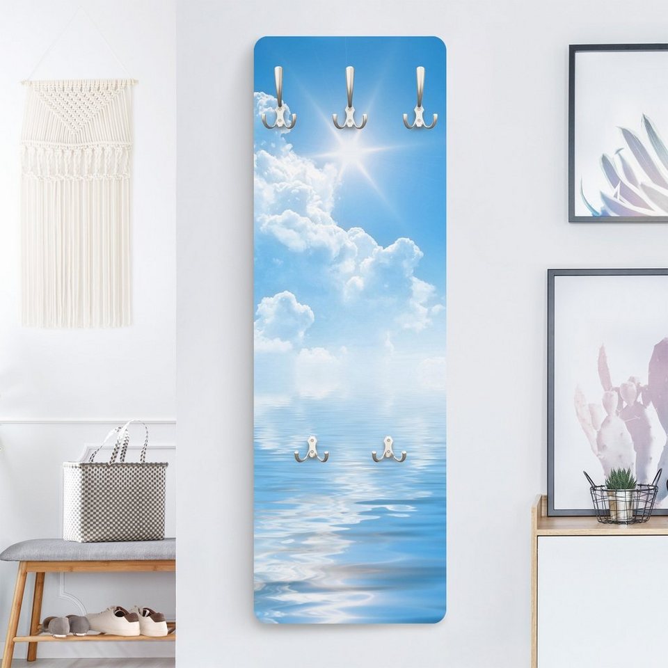 Bilderdepot24 Garderobenpaneel Blau Natur Strand Meer Weltall Himmel