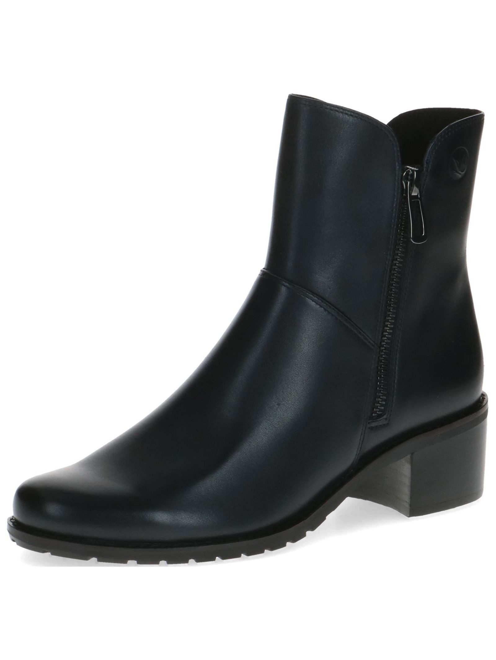 Leder Stiefelette Damen Braun
