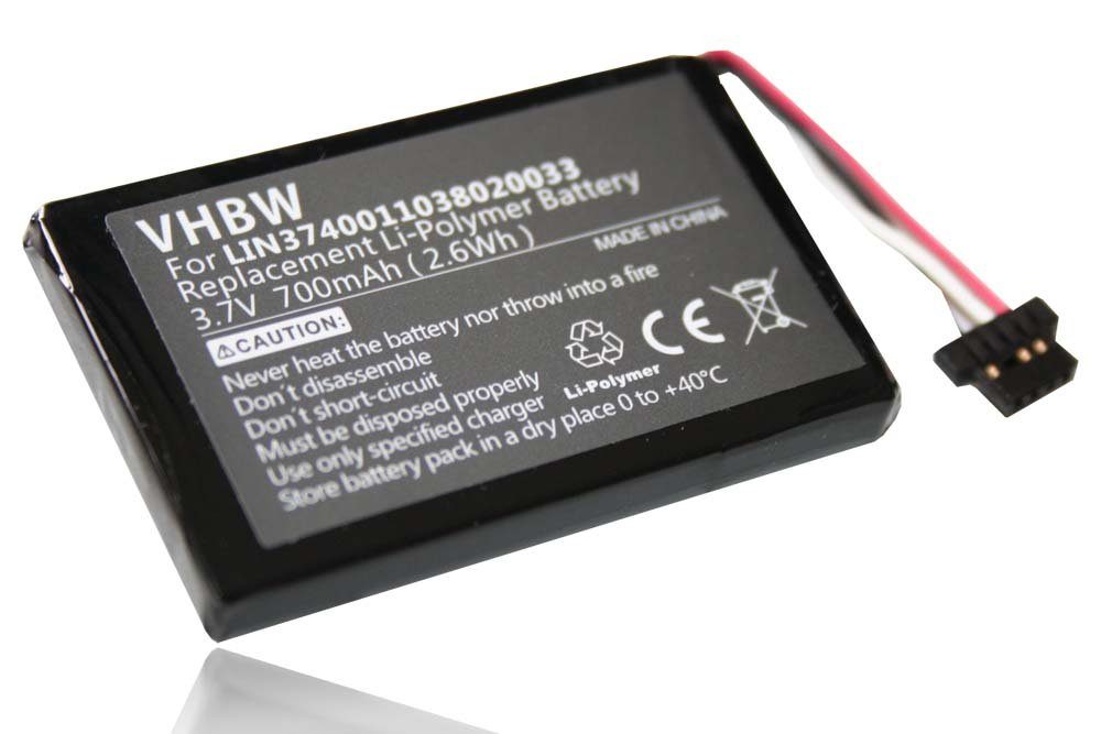 vhbw passend für Navigon VW / Volkswagen 70/71 VW UP Navigation Strassen Akku Li-Polymer 700 mAh