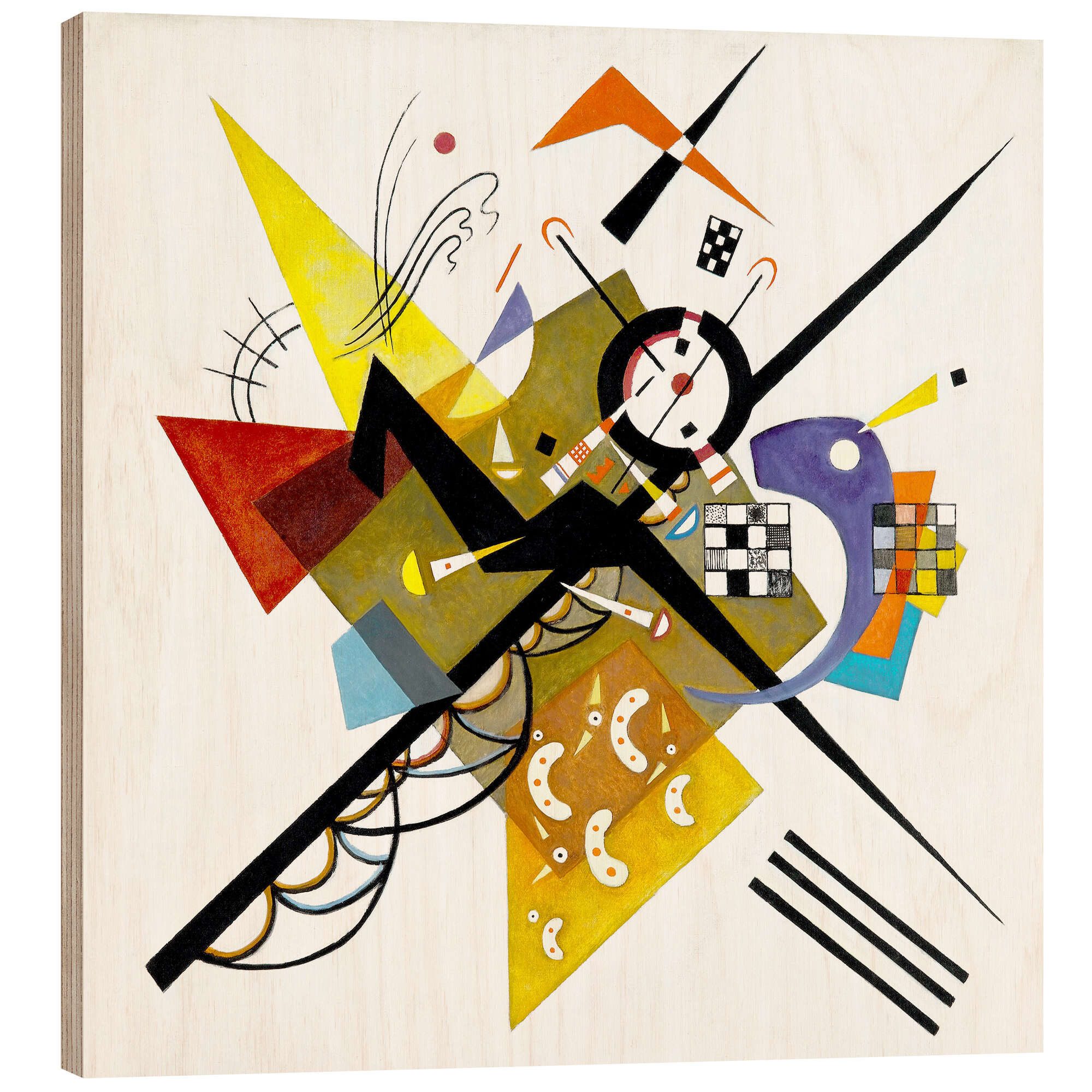 Posterlounge Holzbild Wassily Kandinsky Auf Weiß Ii Malerei