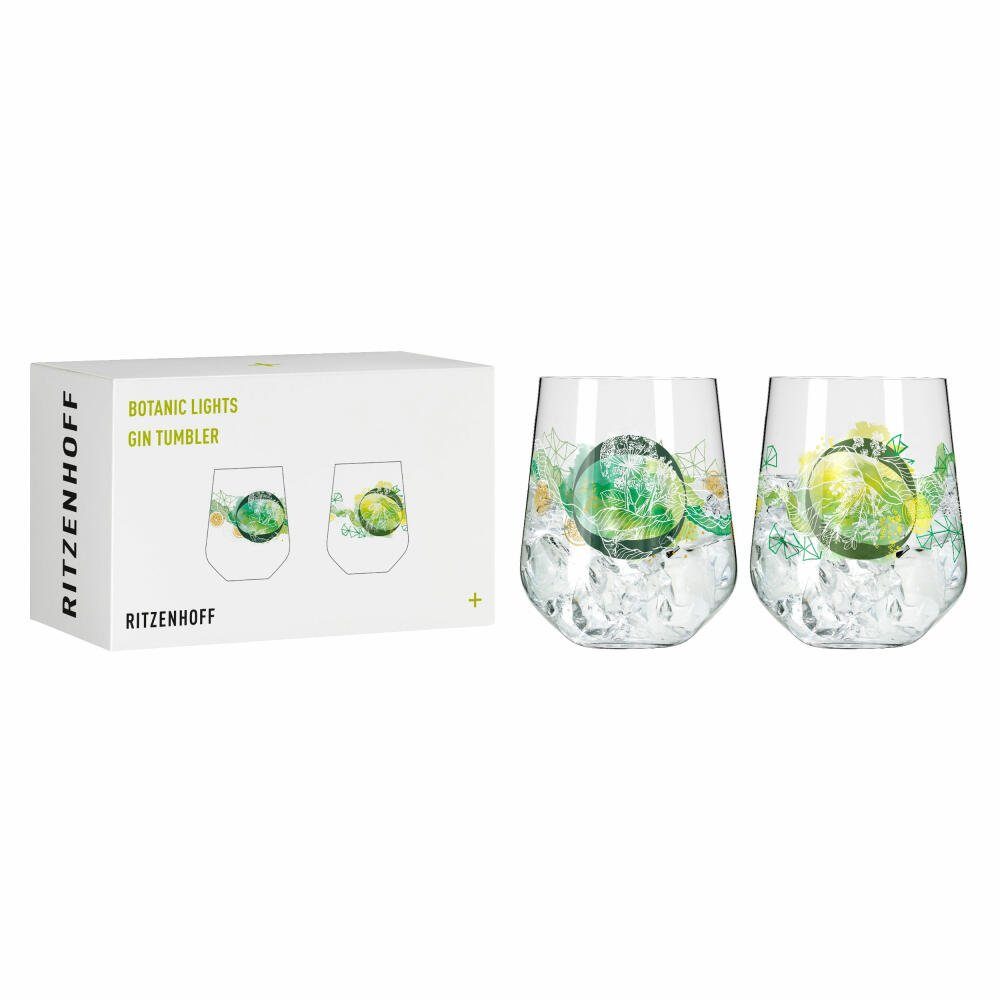 Ritzenhoff Gläser-Set Ginglas Botanic Lights 001, Kristallglas, BOTANIC LIGHTS GINGLAS-SET #1 ...