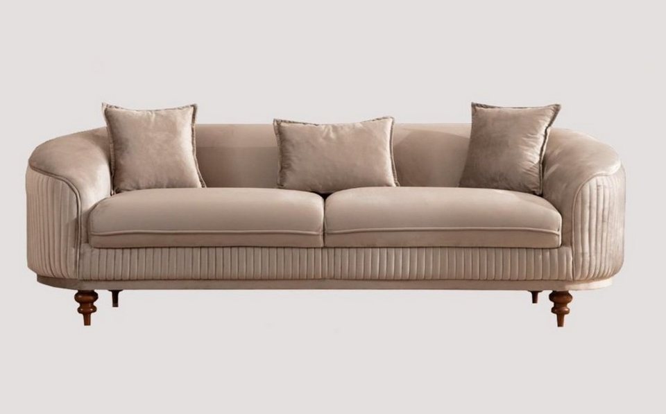 Jvmoebel 3 Sitzer Beige Sofa 3 Sitzer Design Sofas Polster Moderne Sitz