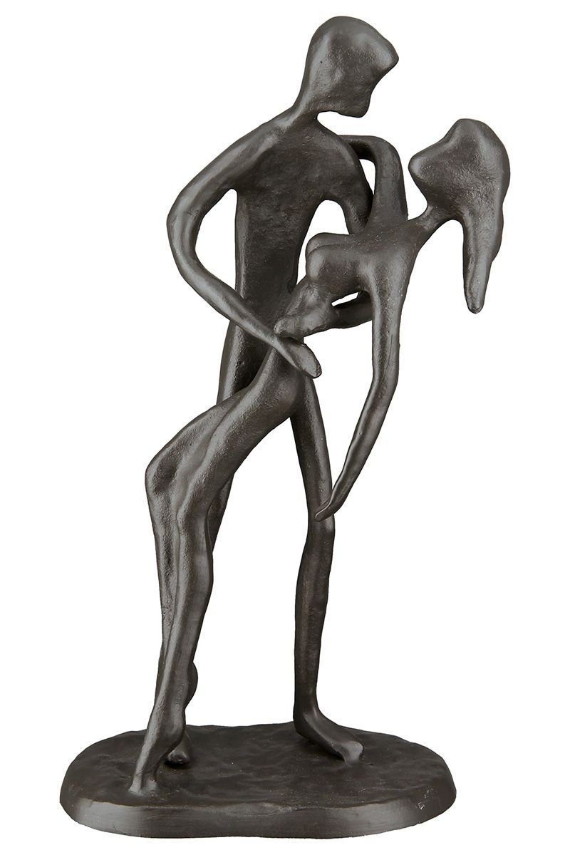 Gilde Dekoobjekt Design Skulptur Tanzpaar Aus Eisen Brüniert Liebe