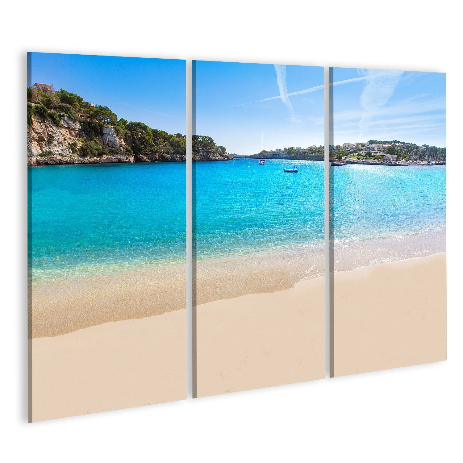 islandburner Leinwandbild »Bild auf Leinwand Mallorca Porto Cristo Strand Manacor Mallorca ...