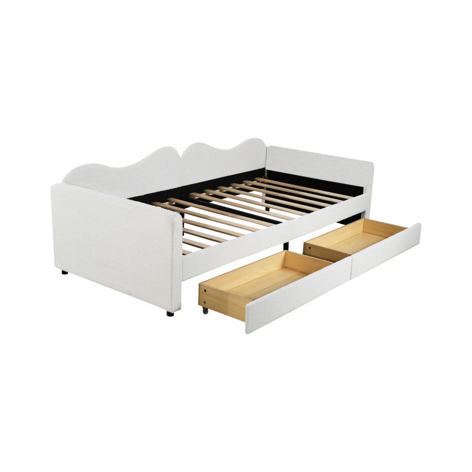Rutaqian Daybett Einzelbett Polsterbett Jugendbett Gästebett Sofabett