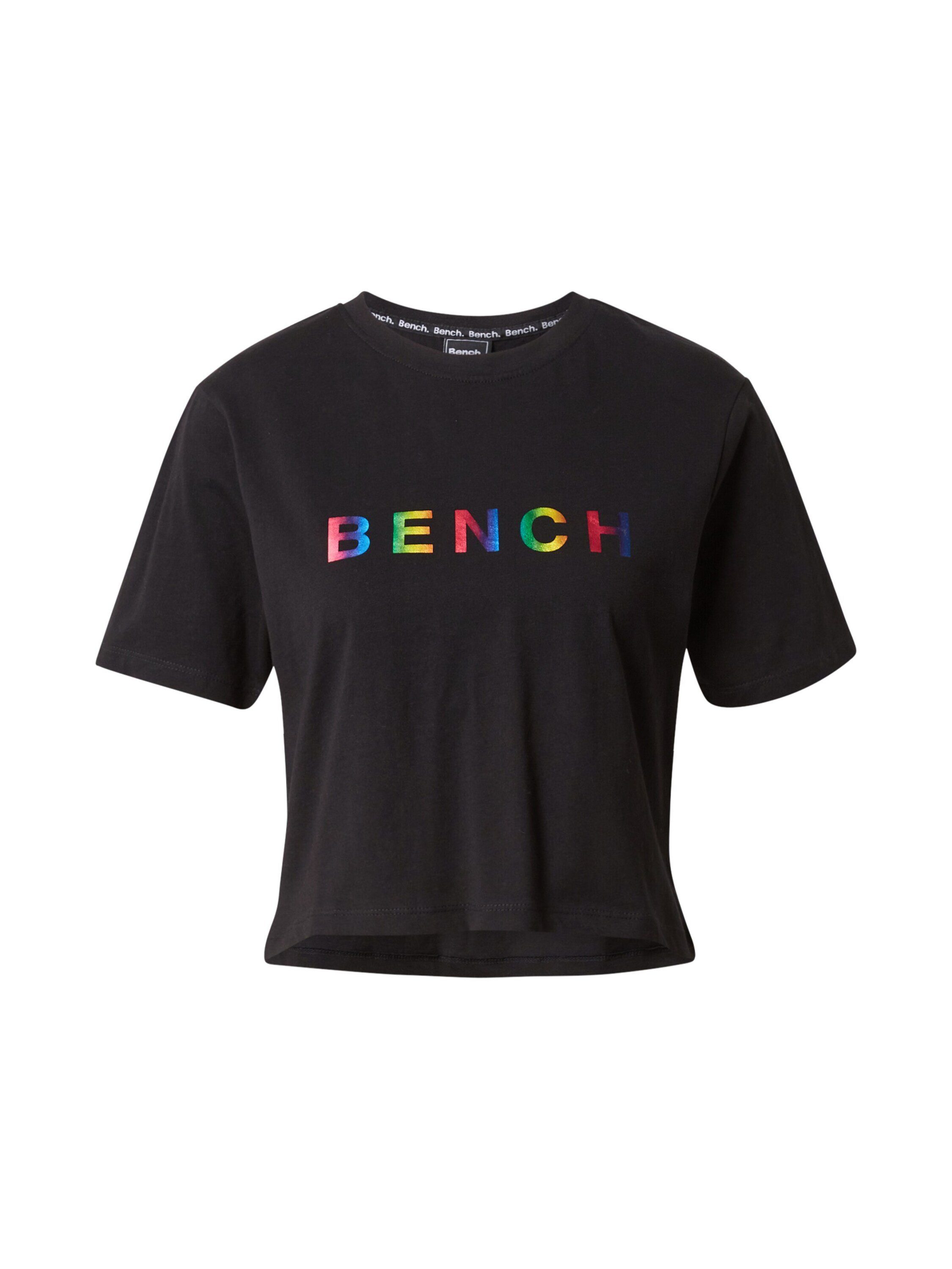 Bench. T-Shirt ELISON (1-tlg) Plain/ohne Details, Abgesteppter Saum/Kante