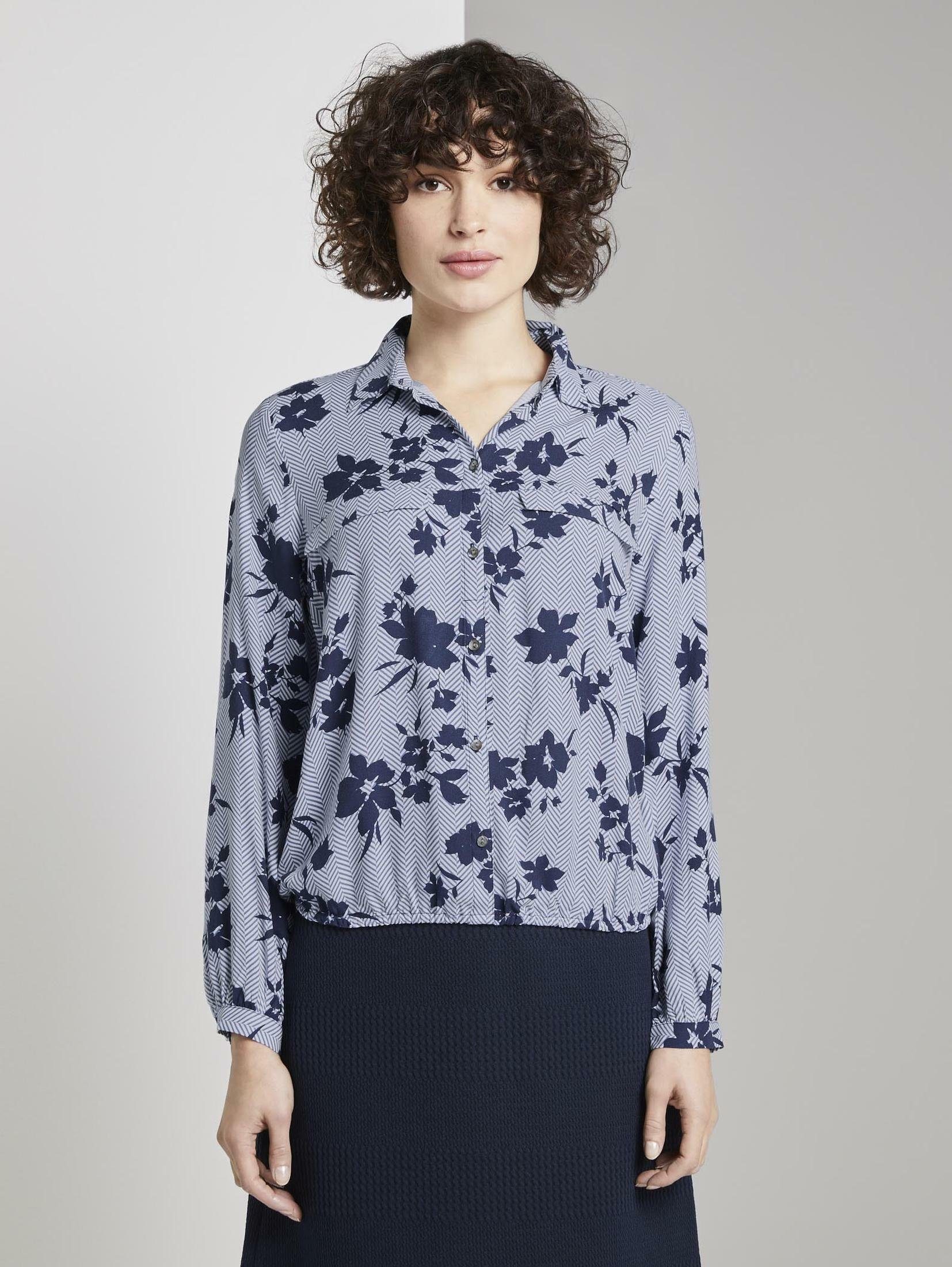 Tom Tailor Hemdbluse Bluse Mit Blumen Print Otto