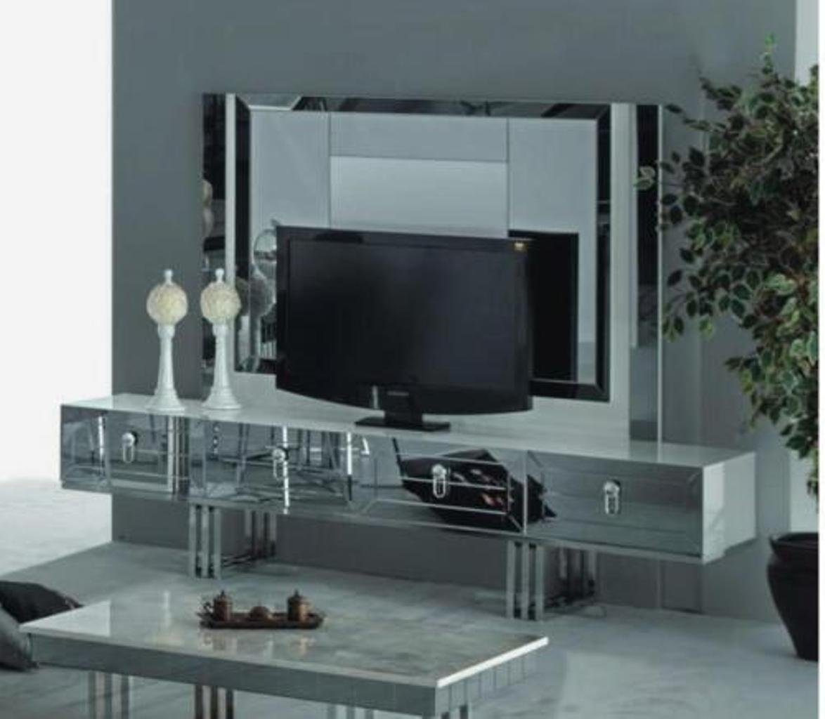 Jvmoebel Lowboard Tv Ständer Stilvolle Schrank Kommode Möbel Grau