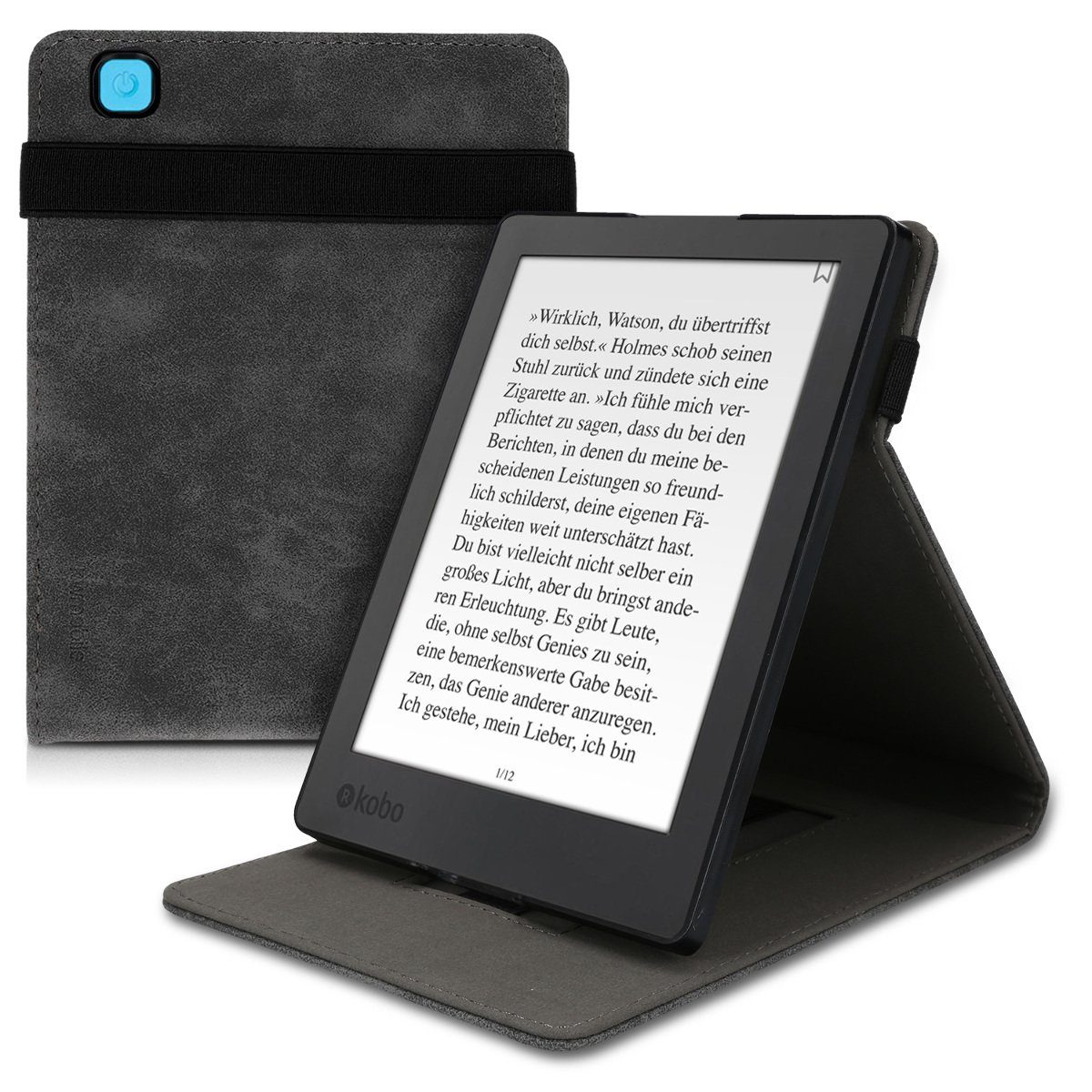 Kwmobile E Reader Hülle Hülle Für Kobo Aura H2o Edition 2 Schlaufe