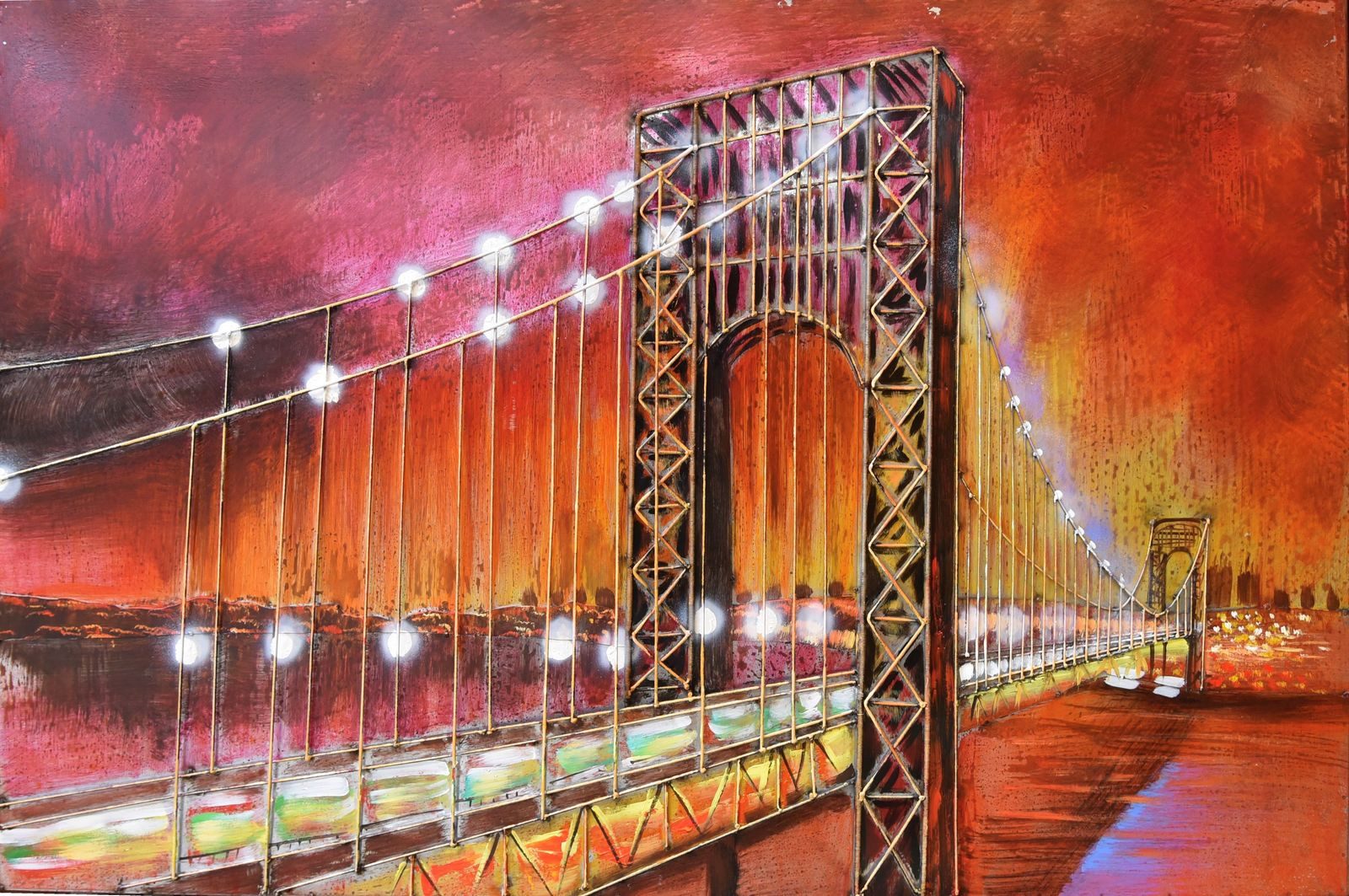 Gravidus Metallbild 3D Metallbild Brücke