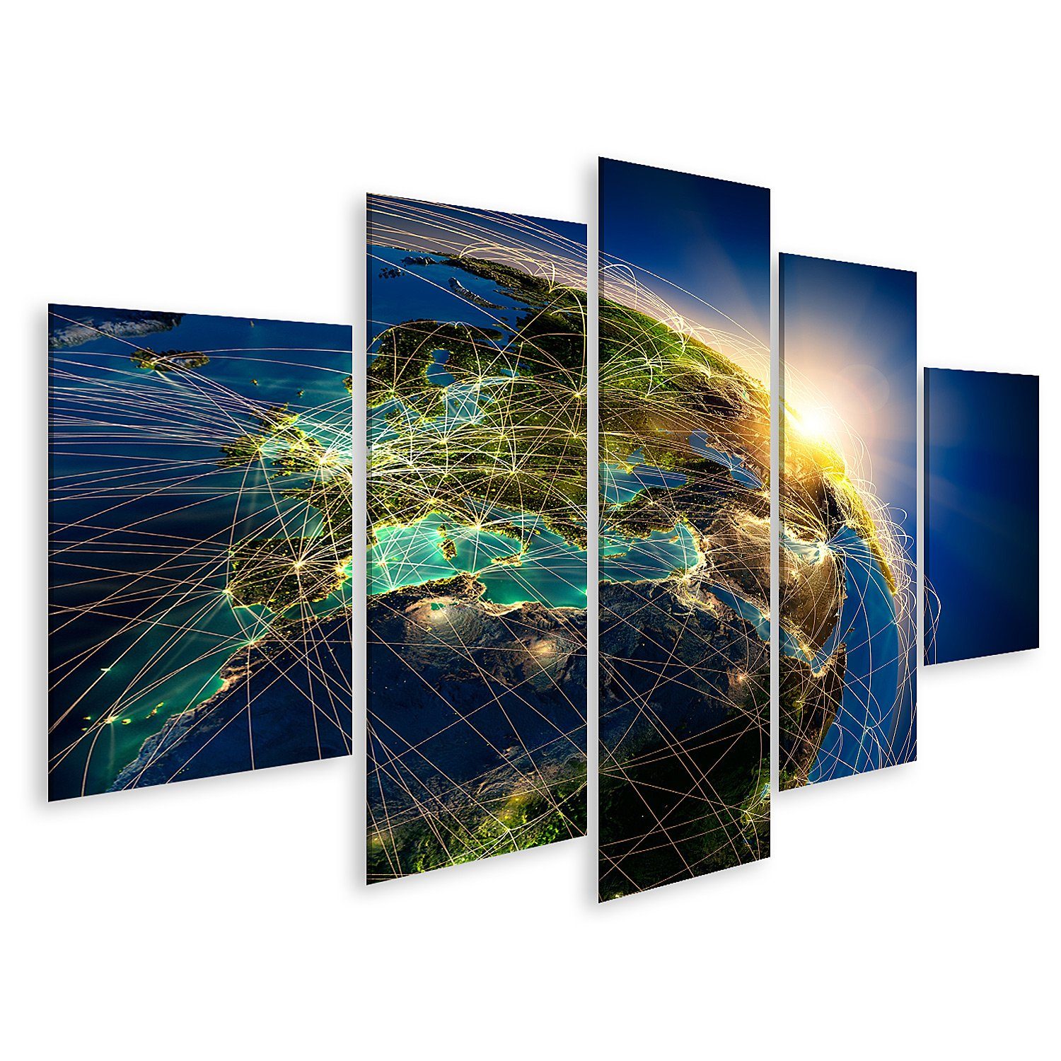 Islandburner Leinwandbild Bild Auf Leinwand Hochdetaillierter Planet